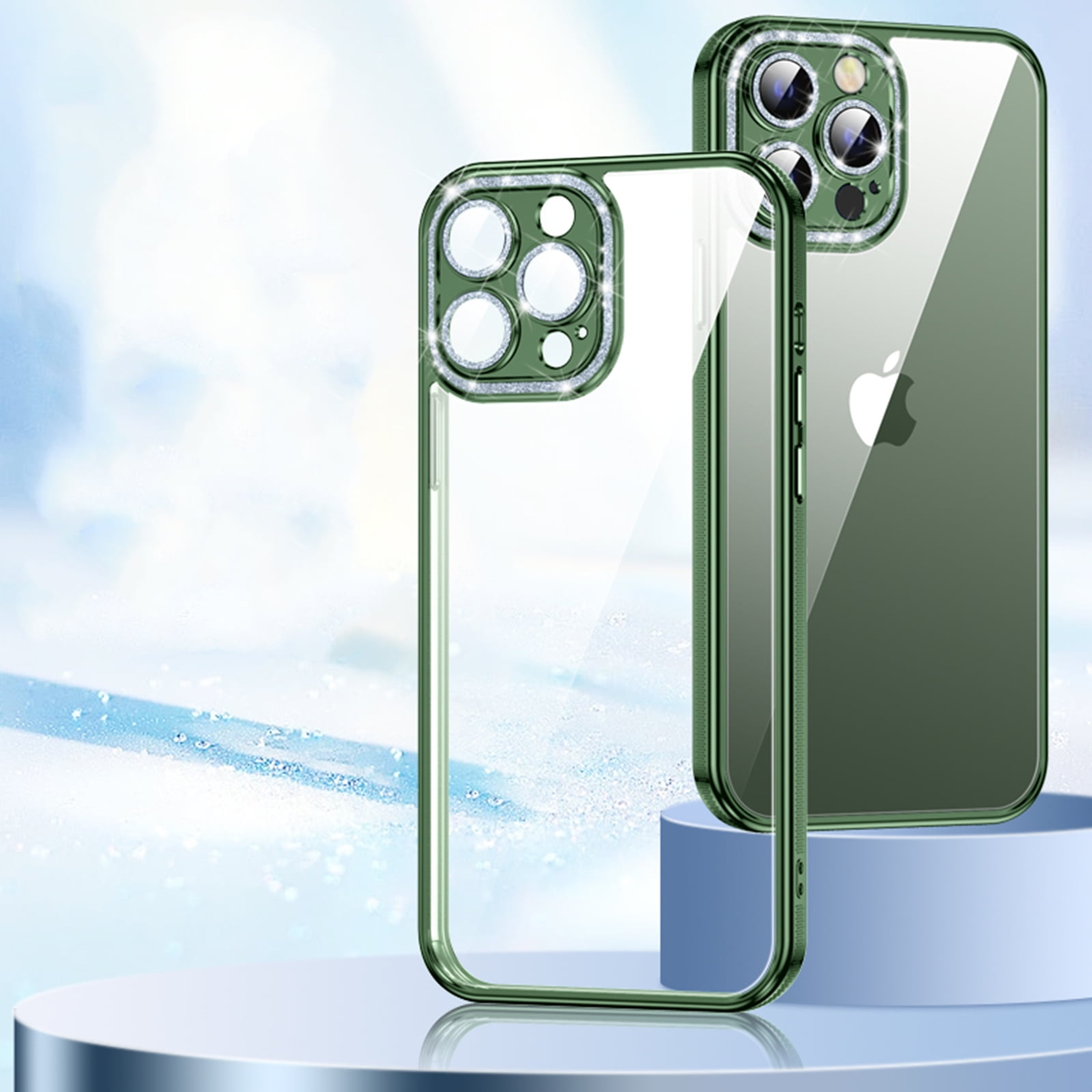Dteck Clear Case for iPhone 12 Pro Transparent Crystal Case Sparkle ...