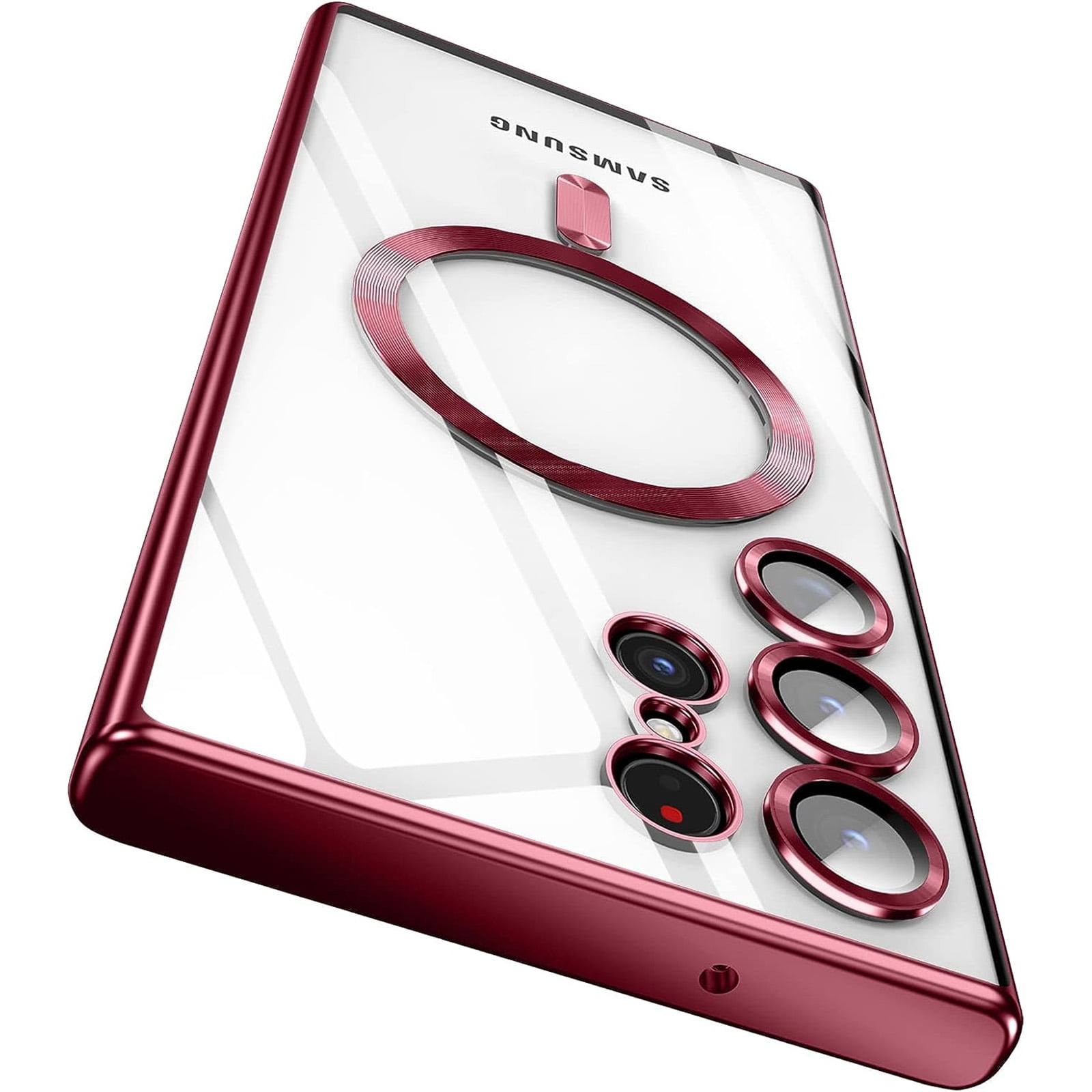 Dteck Clear for Samsung Galaxy S24 Ultra Mag Safe Case with Camera Lens ...