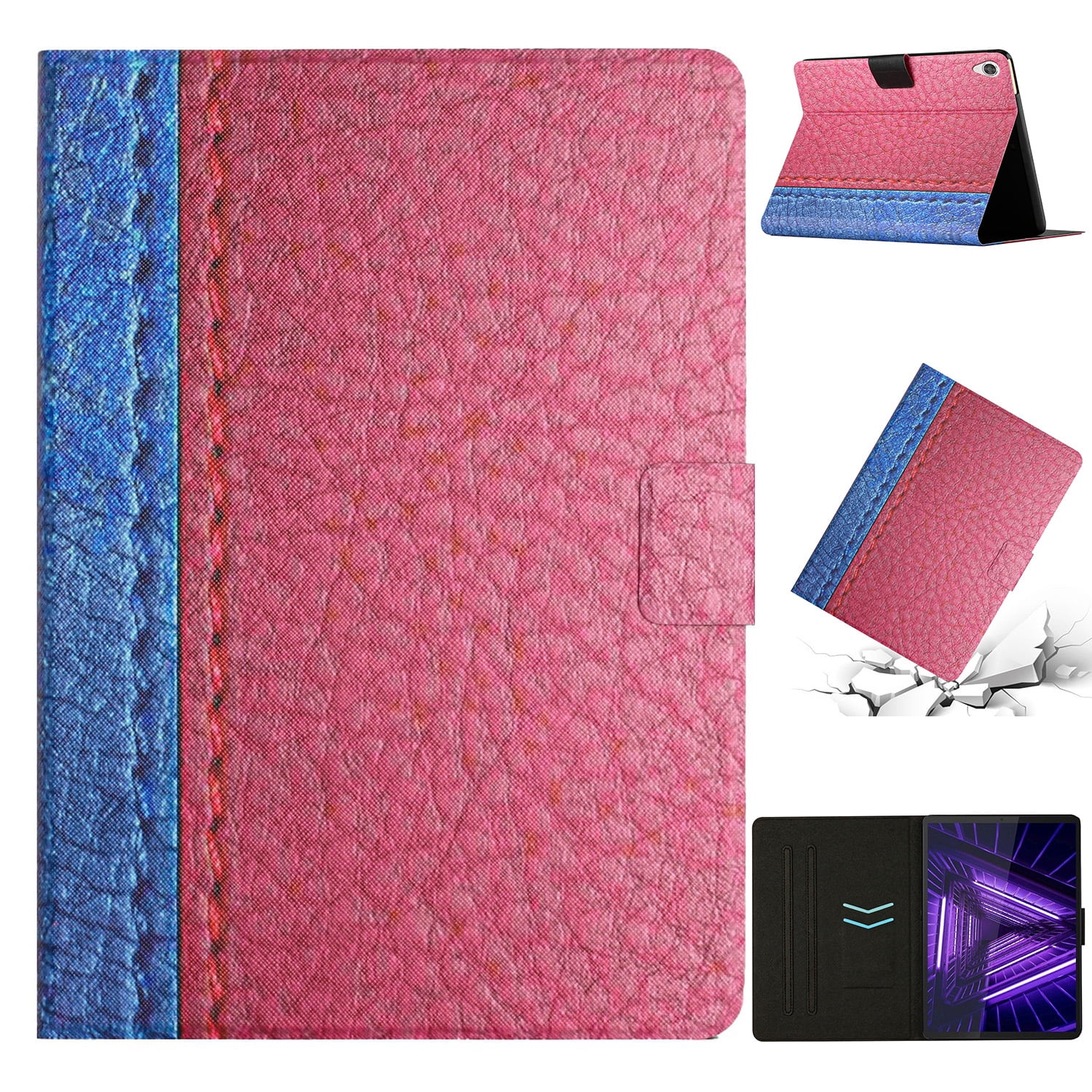 Dteck Compatible with Lenovo Tab M10 (3rd Gen) 10.1" 2022 Case Cover ...