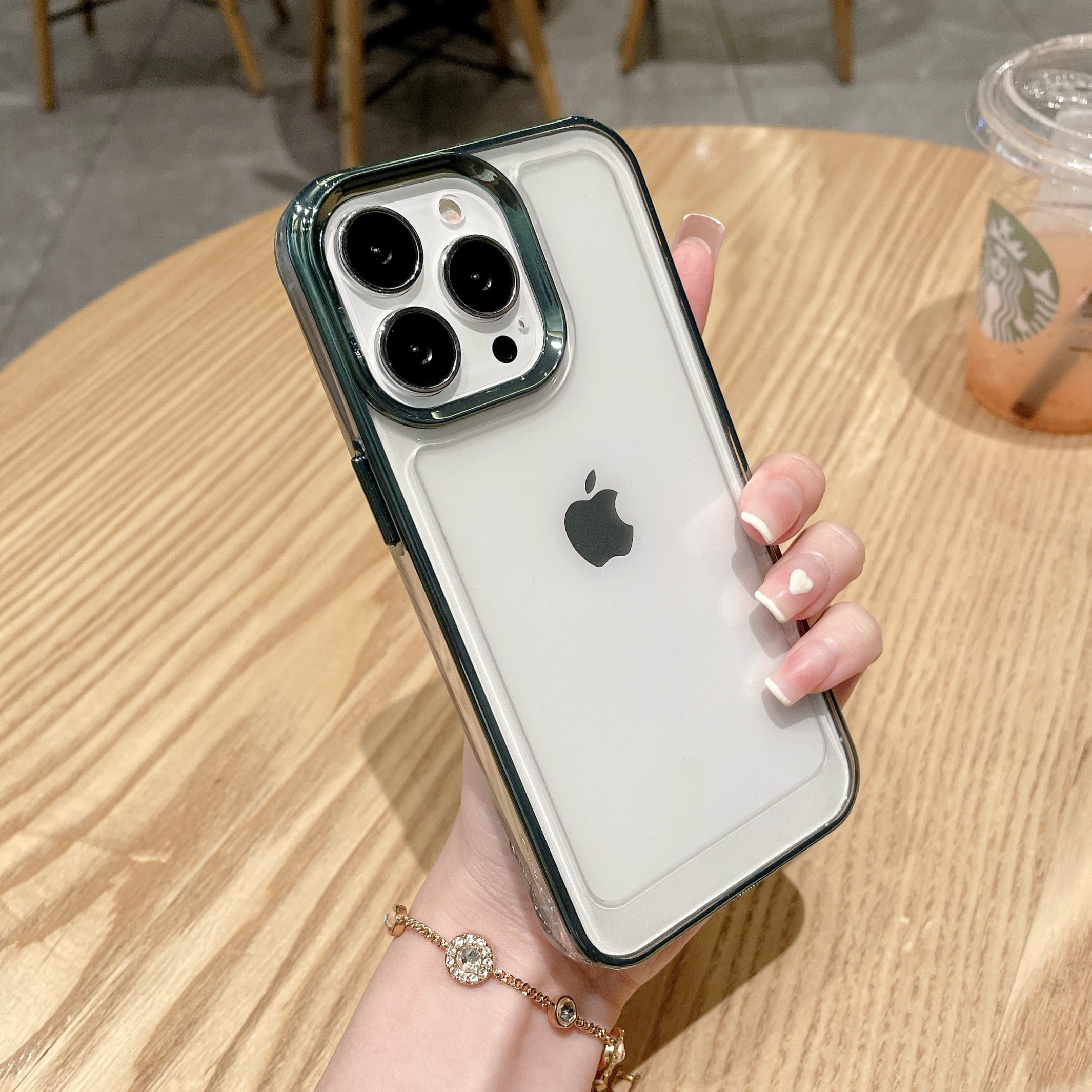 Dteck Compatible with iPhone 13 Pro Case, Clear Cases Shockproof with ...