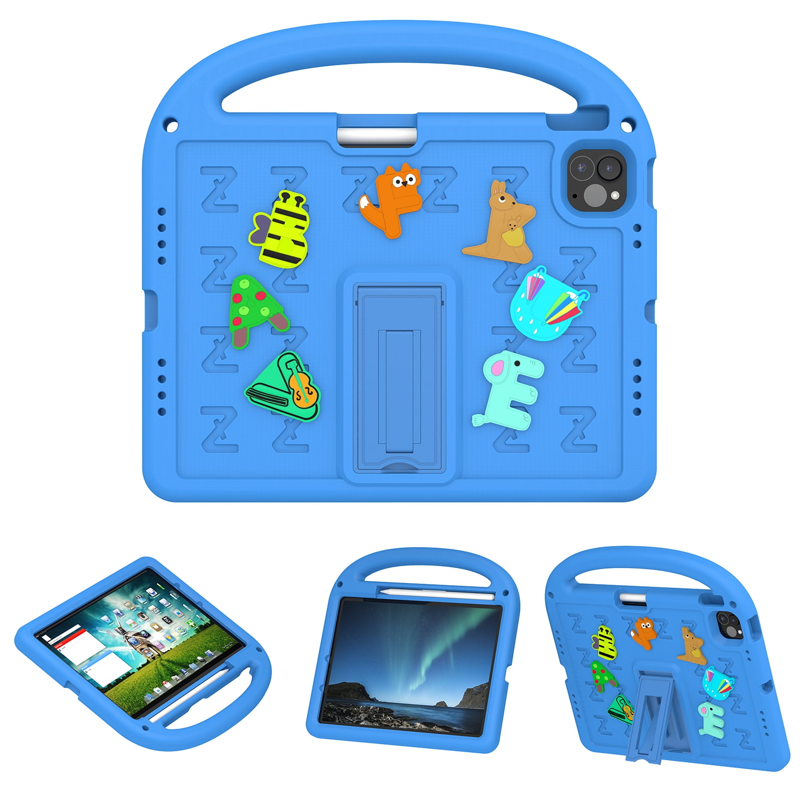 Dteck Crossbody Strap Kids Case for iPad Air 11 inch 2025 M3/iPad Pro ...