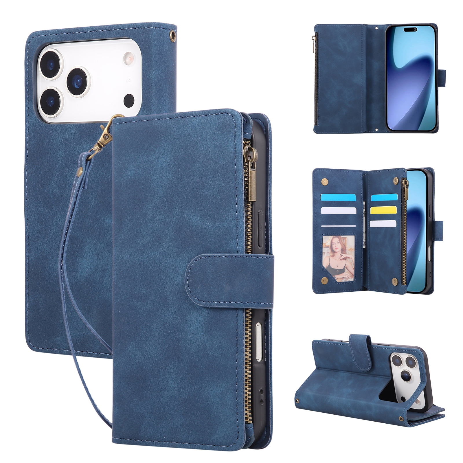 Dteck Crossbody Wallet Case for iPhone 17 Pro Max 6.9 Inch, 6 Card ...