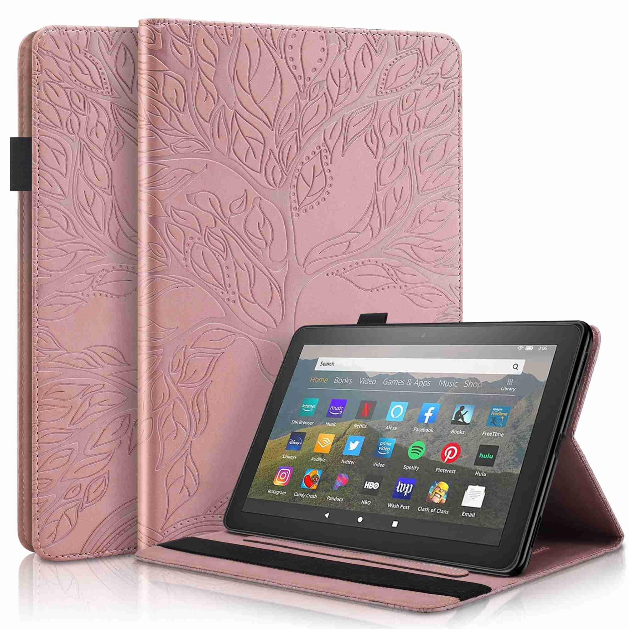 Dteck Embossed Tree Case for Fire HD 10 Plus Tablet 11th Generation ...
