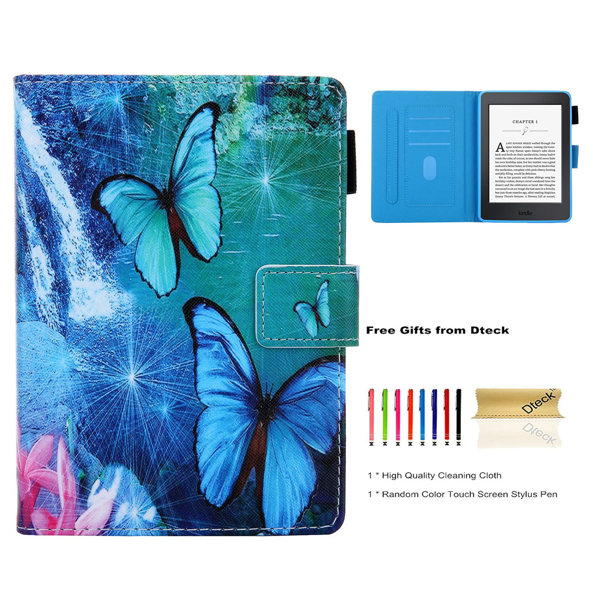 Dteck Flip Case For Kindle Paperwhite 6", PU Leather Folio Folding ...