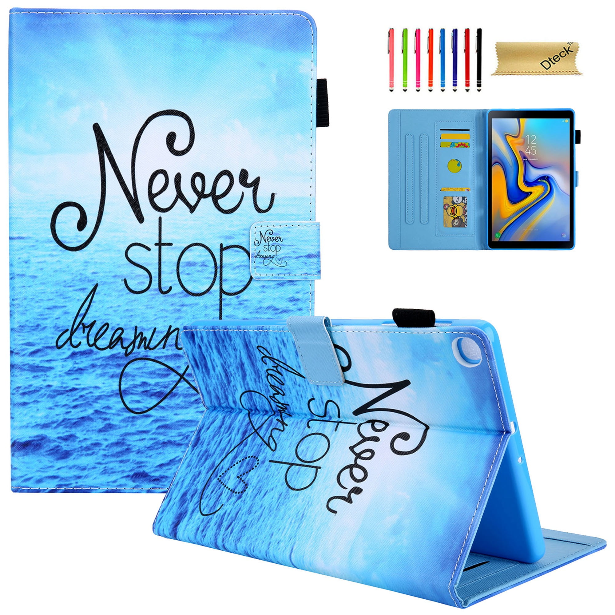 Dteck Flip Case For Samsung Galaxy Tab A 10.1 inch 2019 Tablet SM-T510 ...