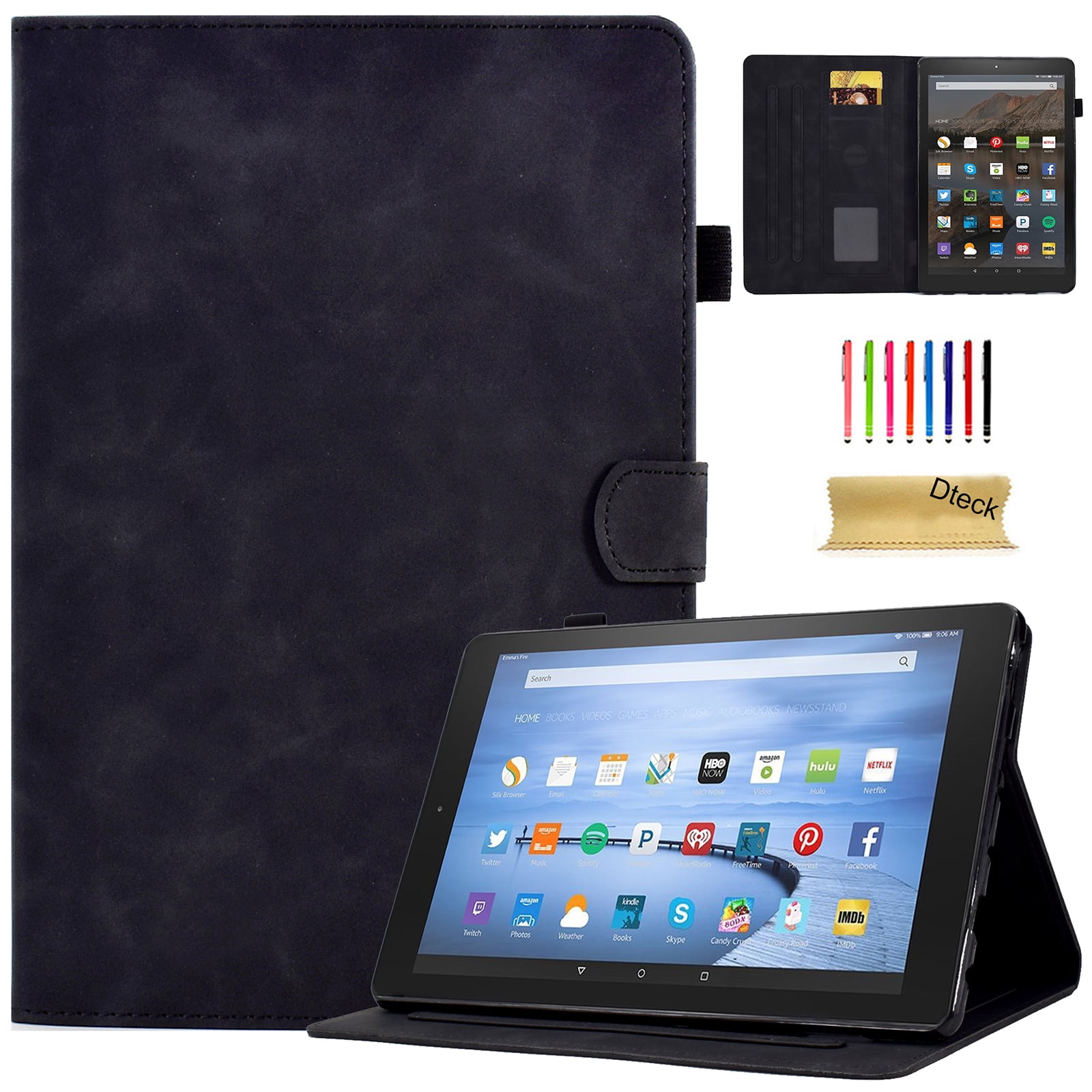 Dteck Folio Case for Fire HD 10 and Fire HD 10 Plus Tablet 11th ...