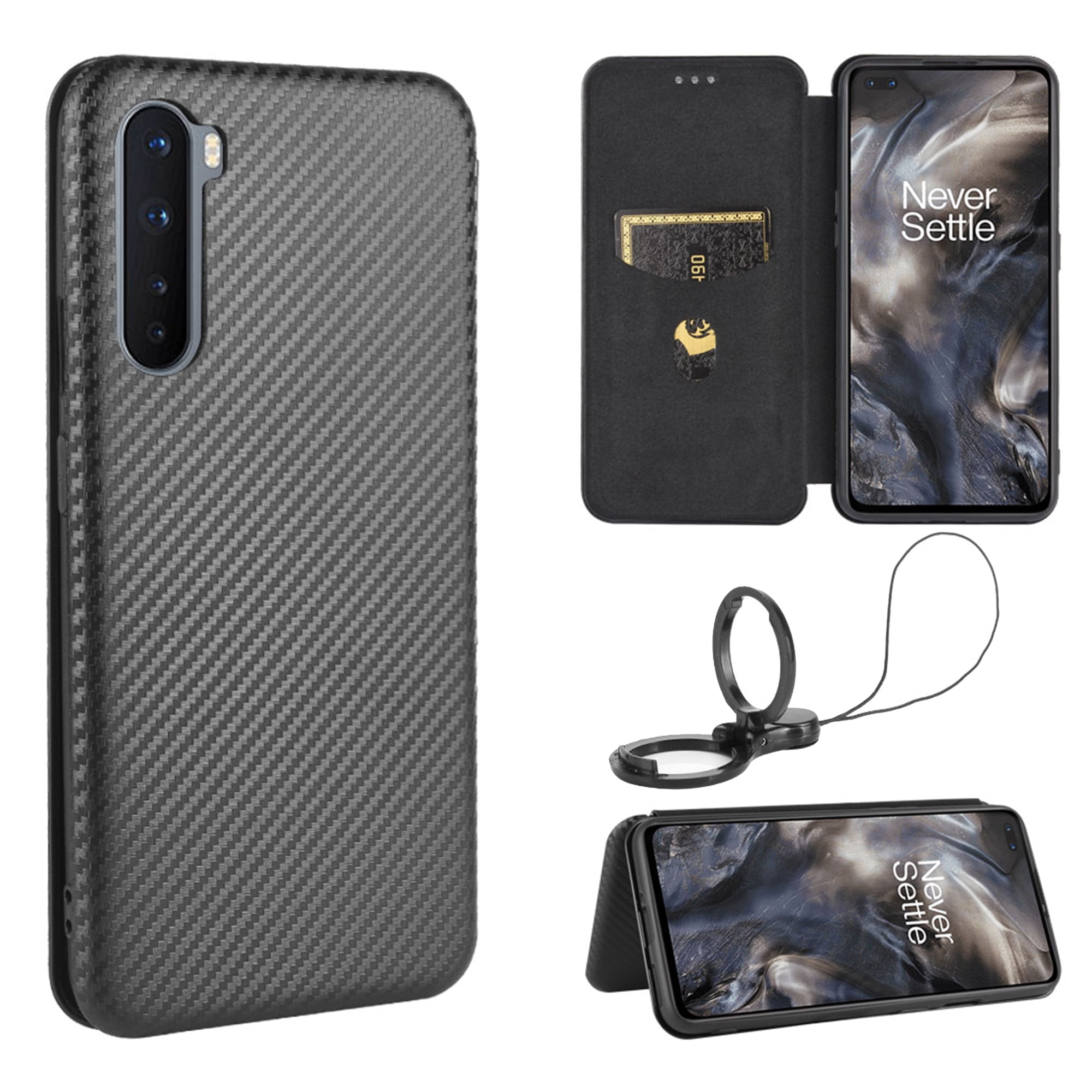 Dteck Folio Case For OnePlus Nord with Portable Stand, Magnetic ...