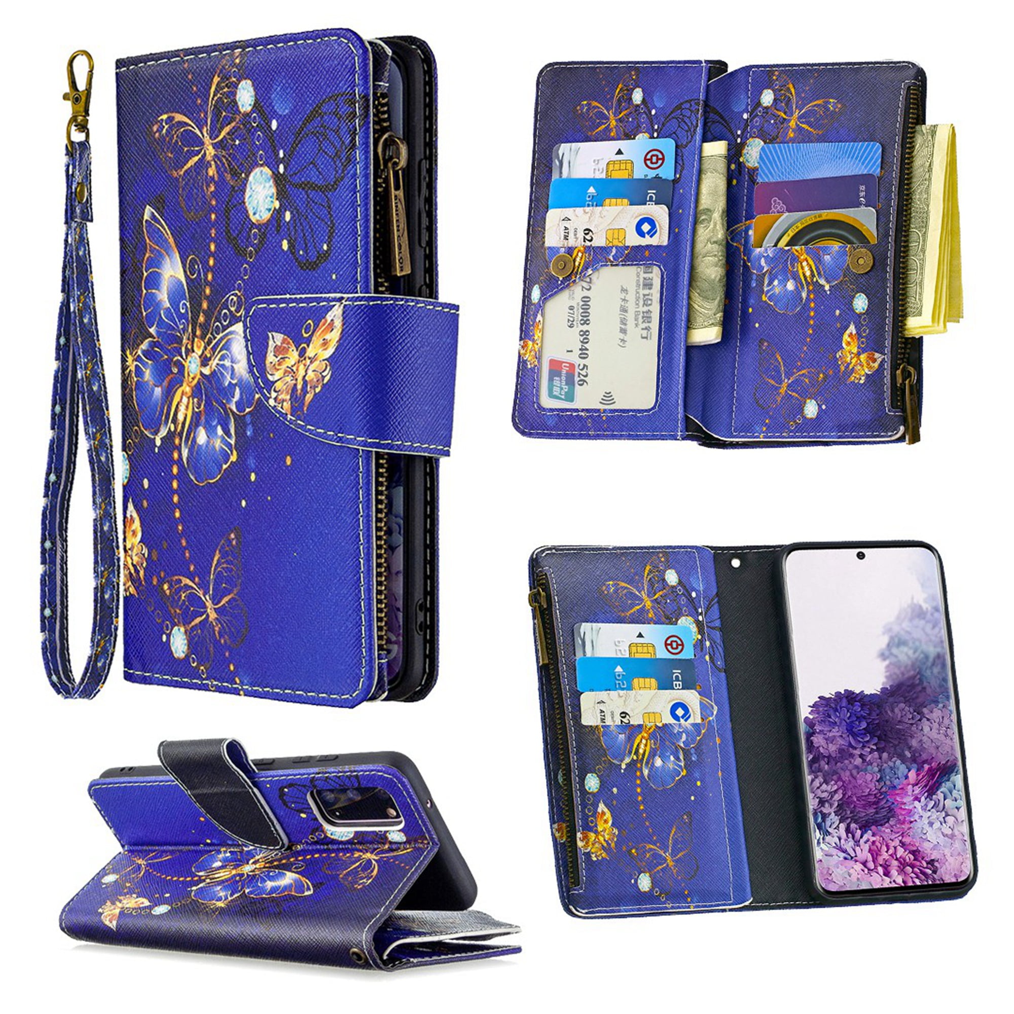 Dteck For Samsung Galaxy S20 Ultra 6.9 inch Magnetic Patterned Leather ...