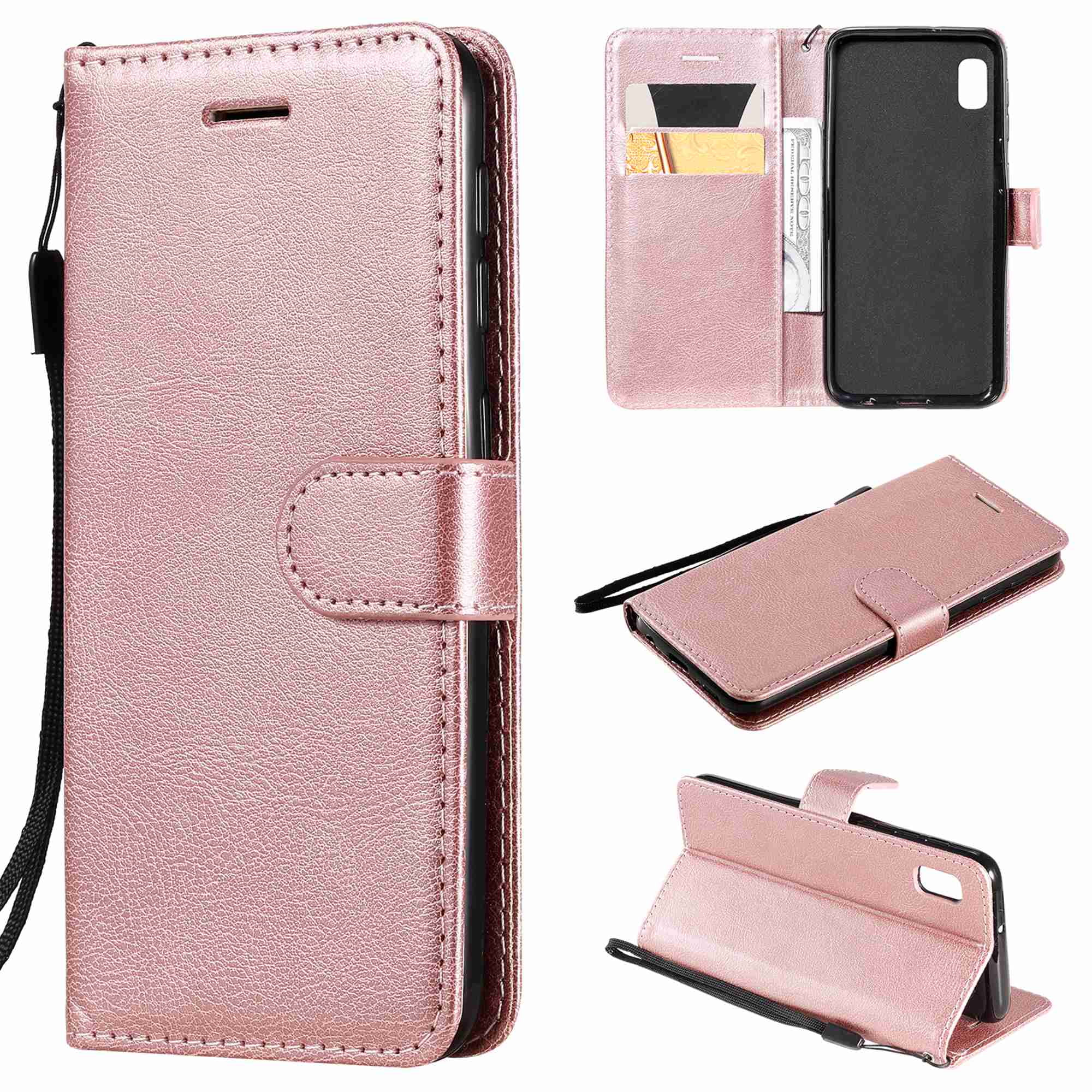 Dteck Galaxy A10E Wallet Case, Premium PU Leather Wallet Flip Protective Phone Case Cover w/Card ...