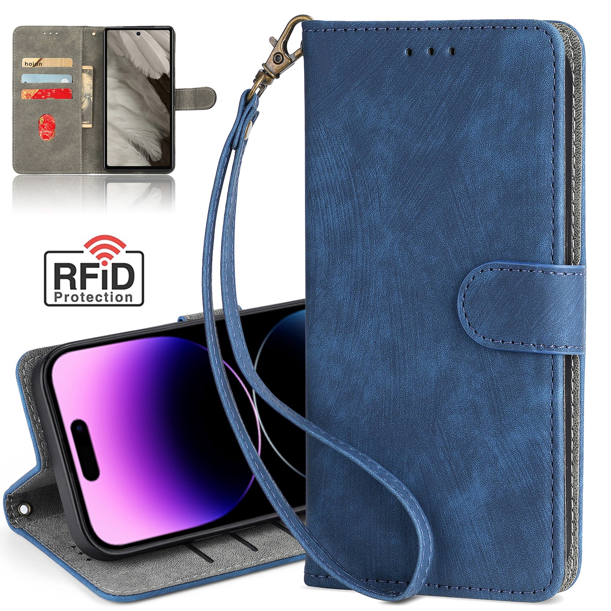 Dteck for Galaxy A35 Case, RFID Blocking Samsung A35 Wallet Case for ...