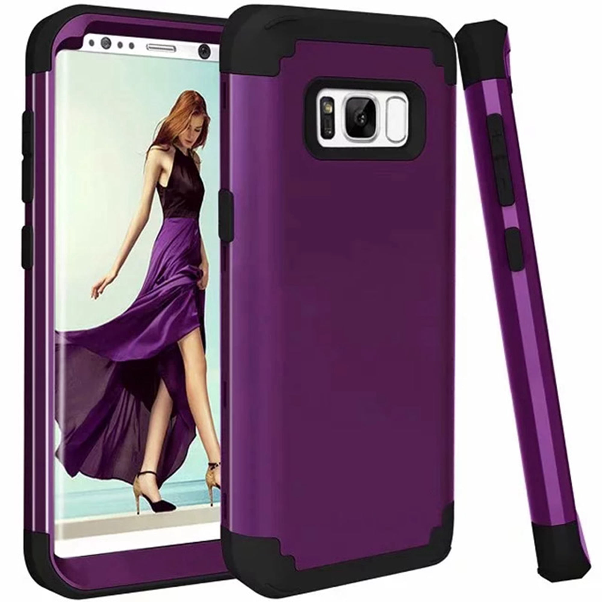 Dteck Galaxy S8 Plus Case, Dteck Heavy Dual Layer Rugged Shockproof ...