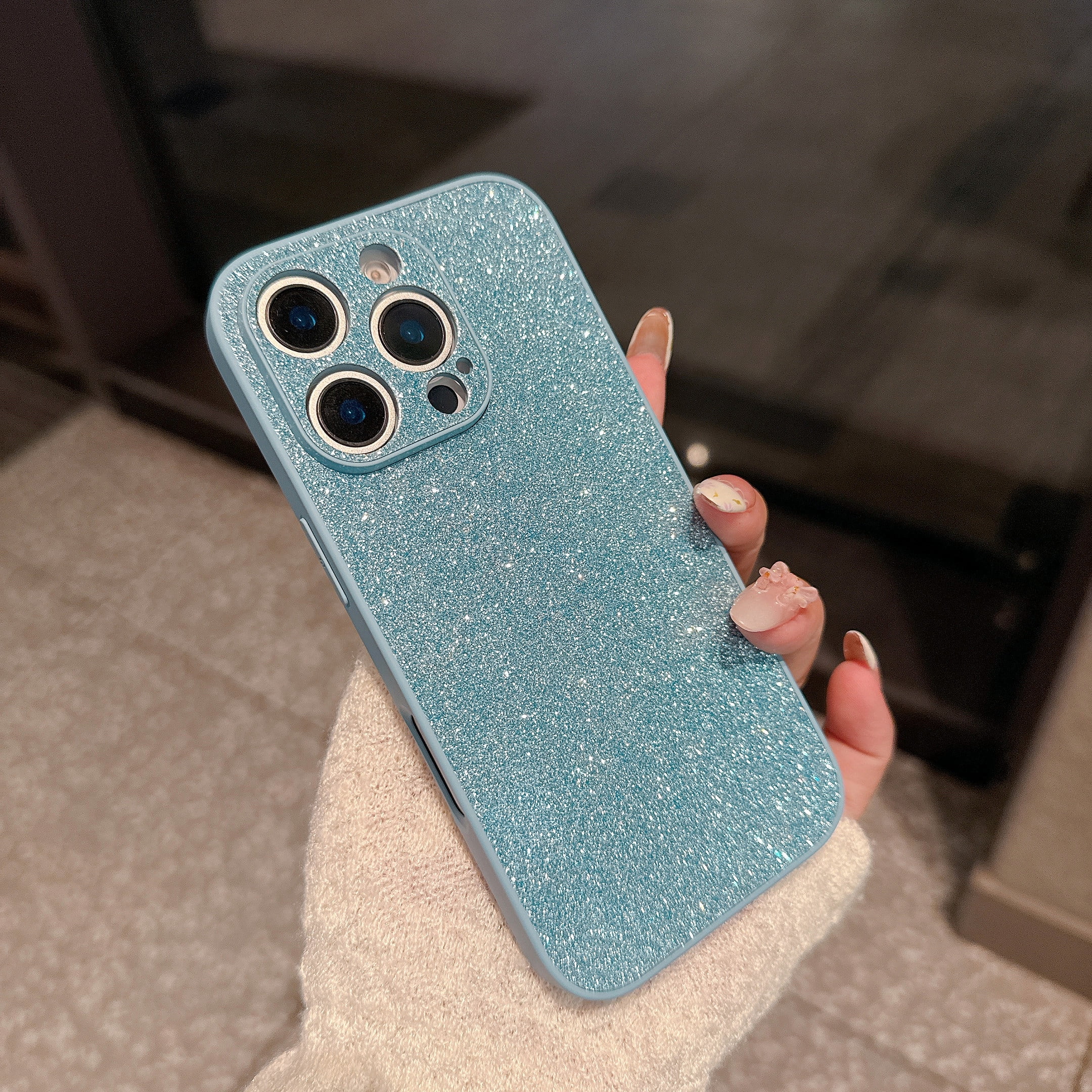 Dteck Glitter Case for iPhone 12 Pro Max, Cute Sparkle Bling Shiny ...