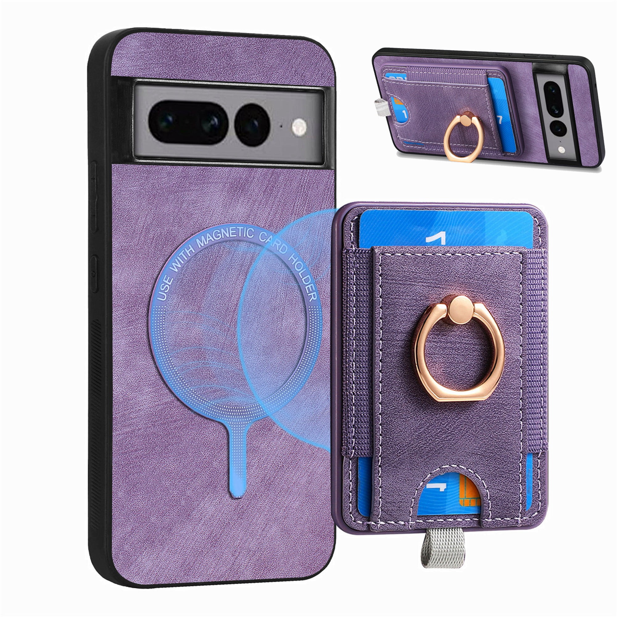 Dteck for Google Pixel 6 Pro Case, 2 in 1 Magnetic Wallet with Phone ...