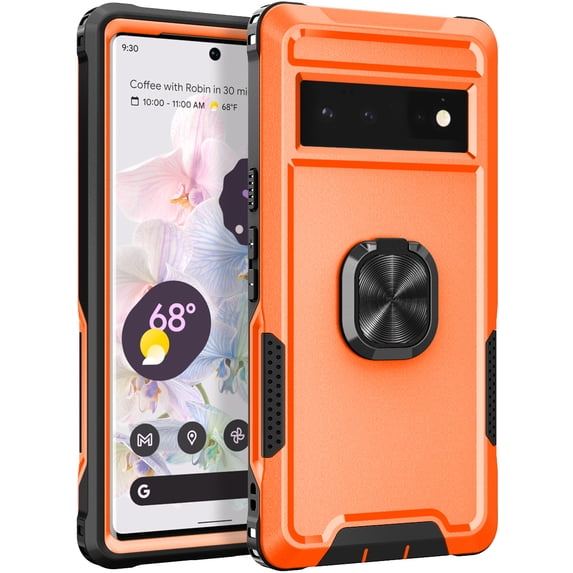 Dteck Google Pixel 6 Pro Case, Google Pixel 6 Pro Case with Finger Ring ...