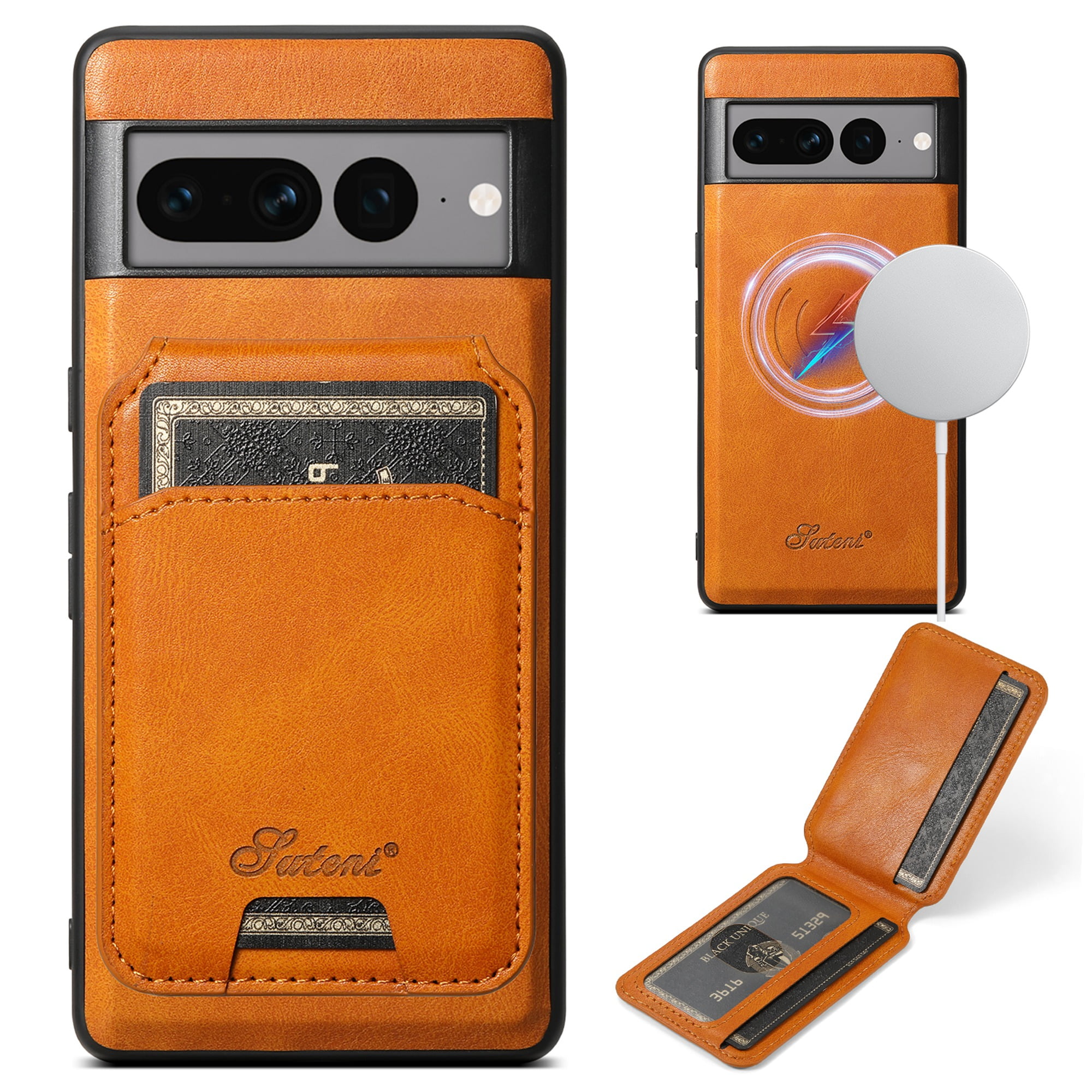 Dteck for Google Pixel 8 Case Magnetic with Detachable Card Wallet, 2 ...