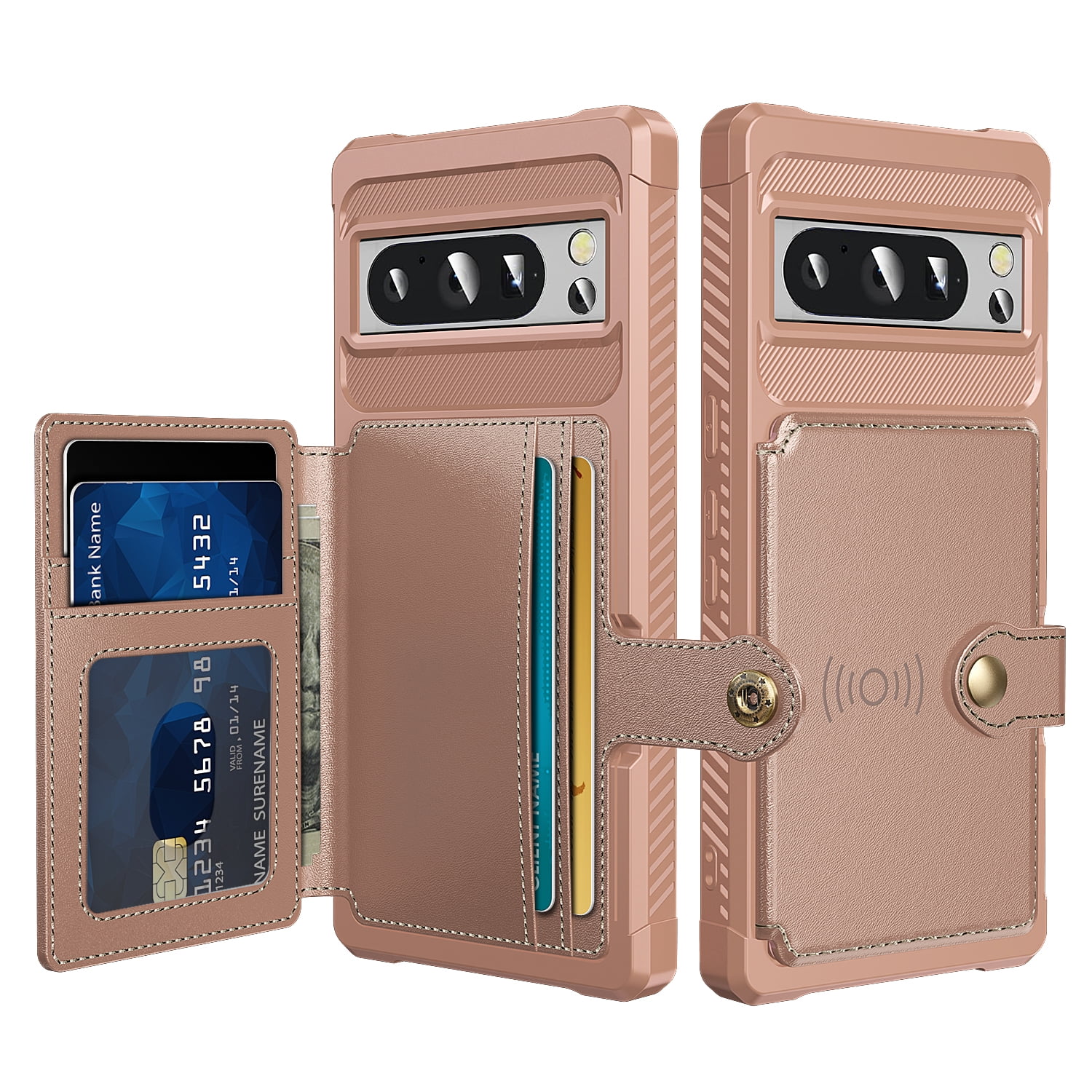 Dteck for Google Pixel 8 Pro Wallet Case with Card Holder, Magnetic ...