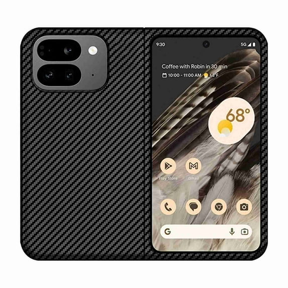 Dteck for Google Pixel 9 Pro / 9 Carbon Fiber Texture Case, Military ...