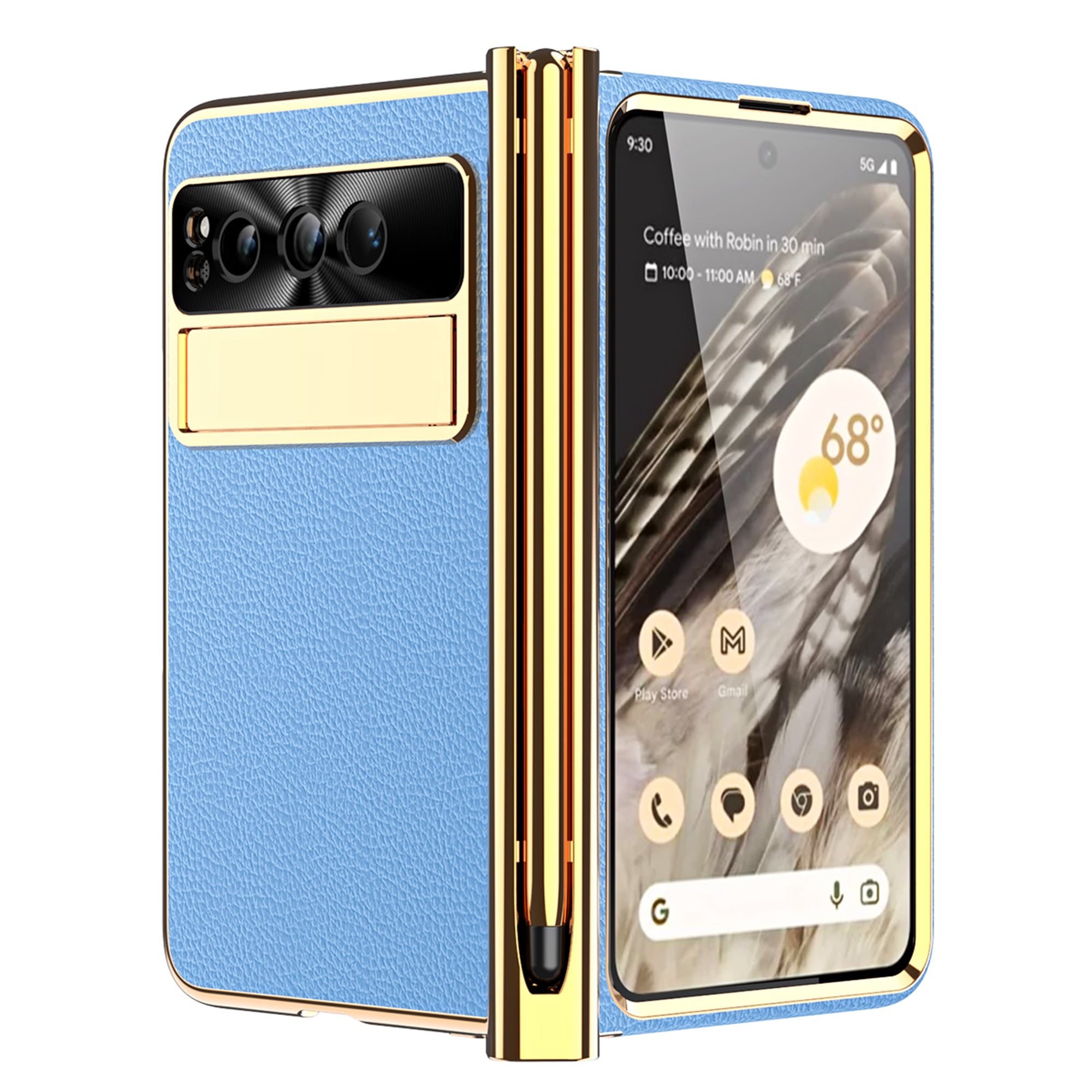 Dteck for Google Pixel Fold Case with Built-in Tempered Glass Screen ...