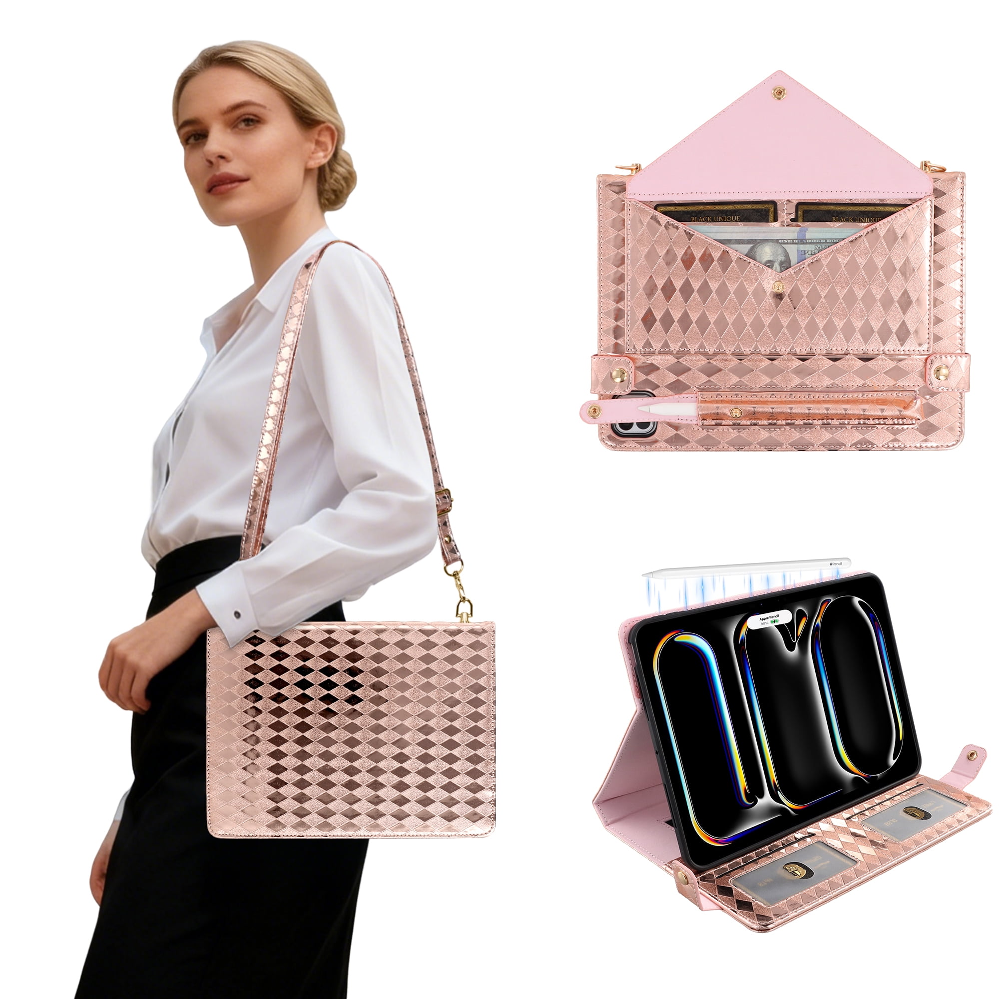 Dteck Handbag Case for Galaxy Tab S10 FE+ / Tab S10 FE Plus 13.1-inch ...