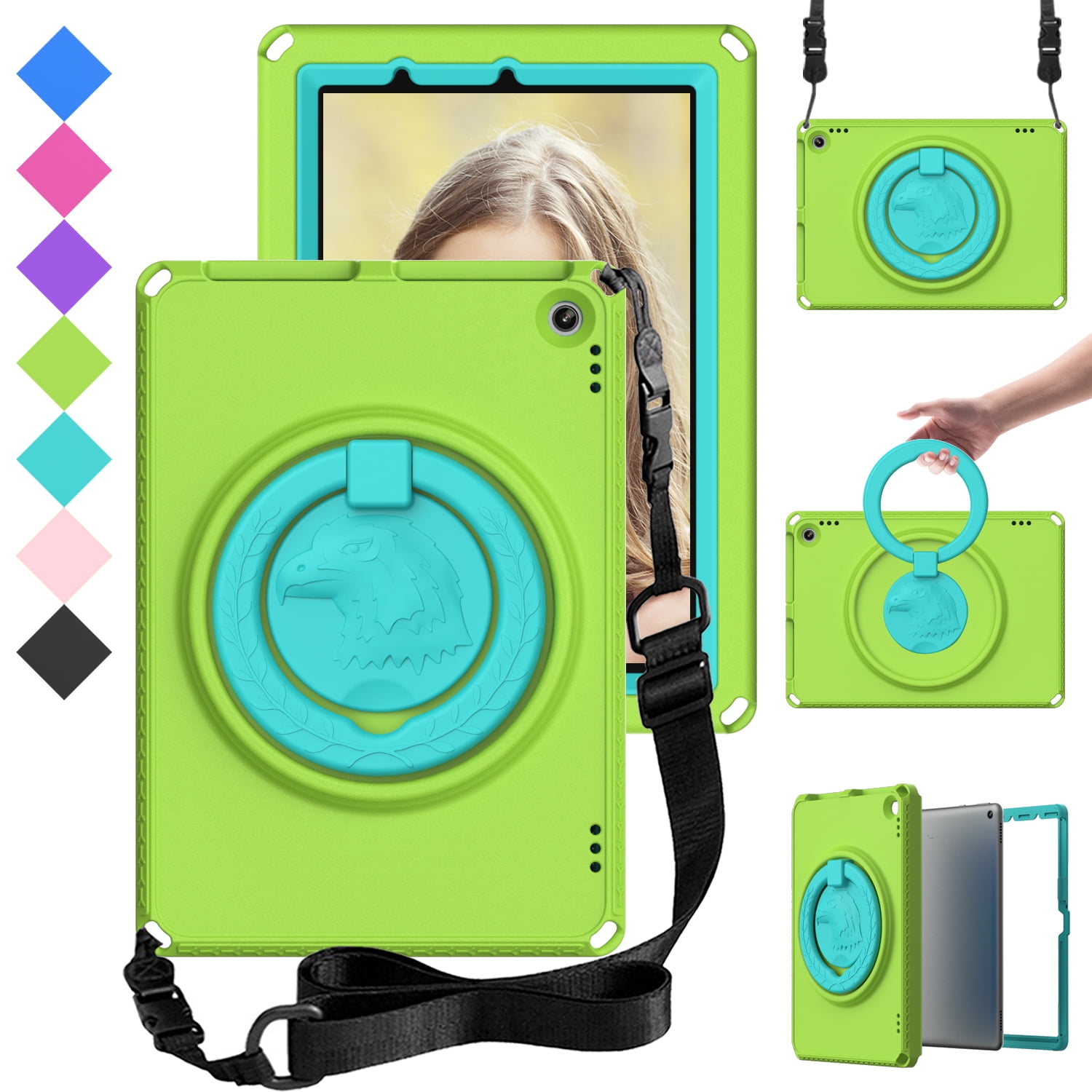 Dteck Kids Case for Kindle Fire HD 10 / HD10 Plus 11th Gen 2021 with ...