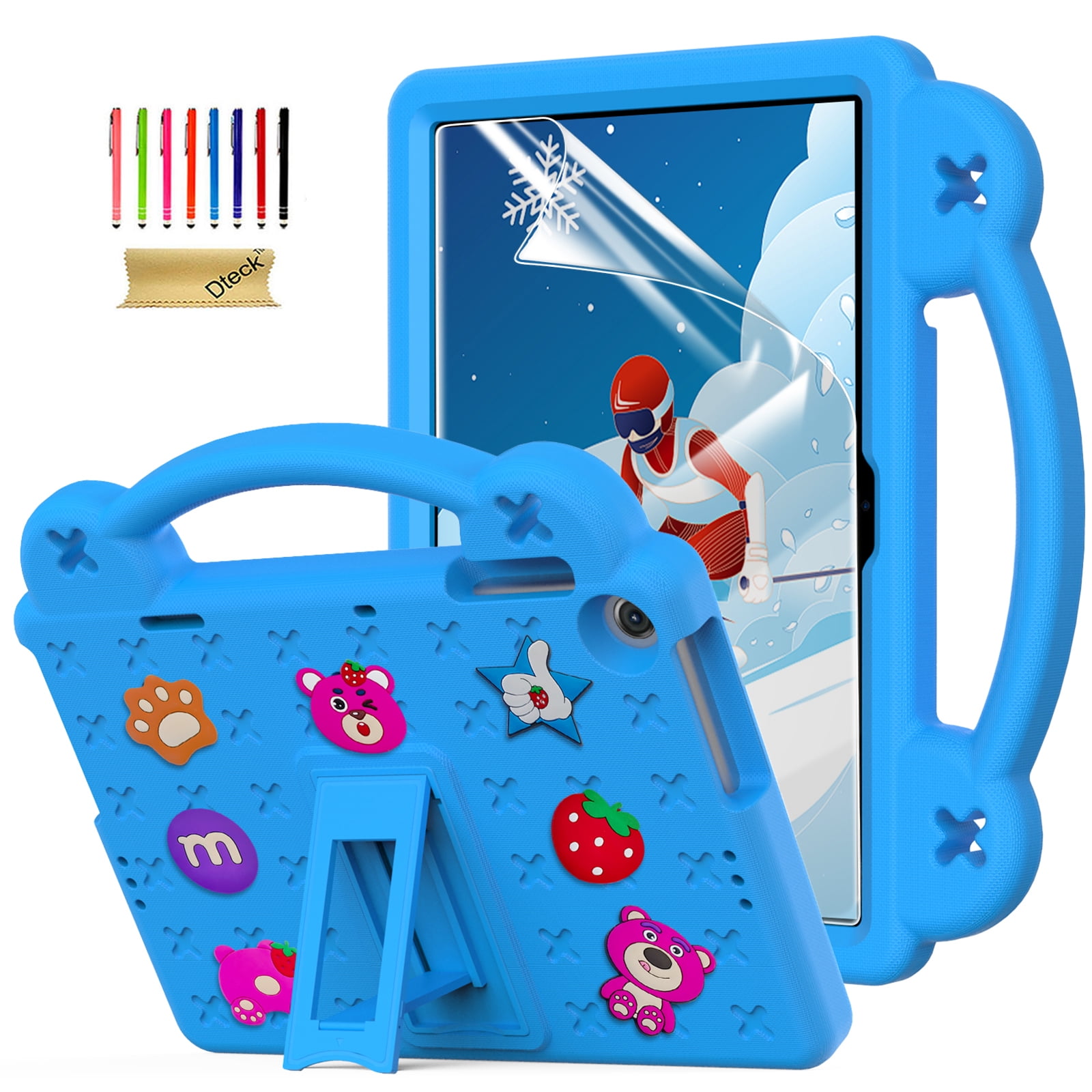 Dteck for Lenovo Tab M10 Plus 3rd Gen Case with Screen Protector, DIY ...