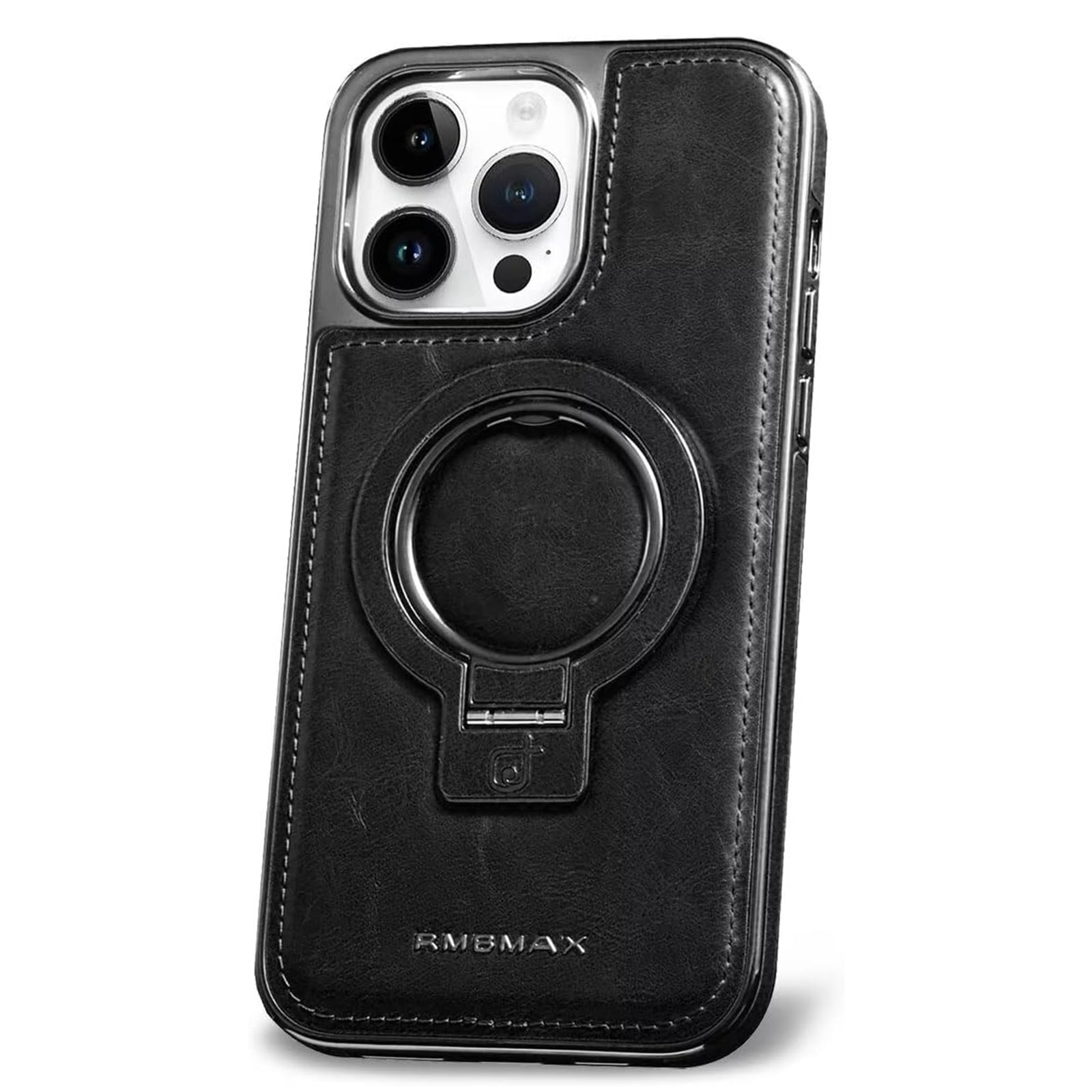 Dteck Luxury Leather Invisible Stand Case for iPhone 12 Pro Max ...