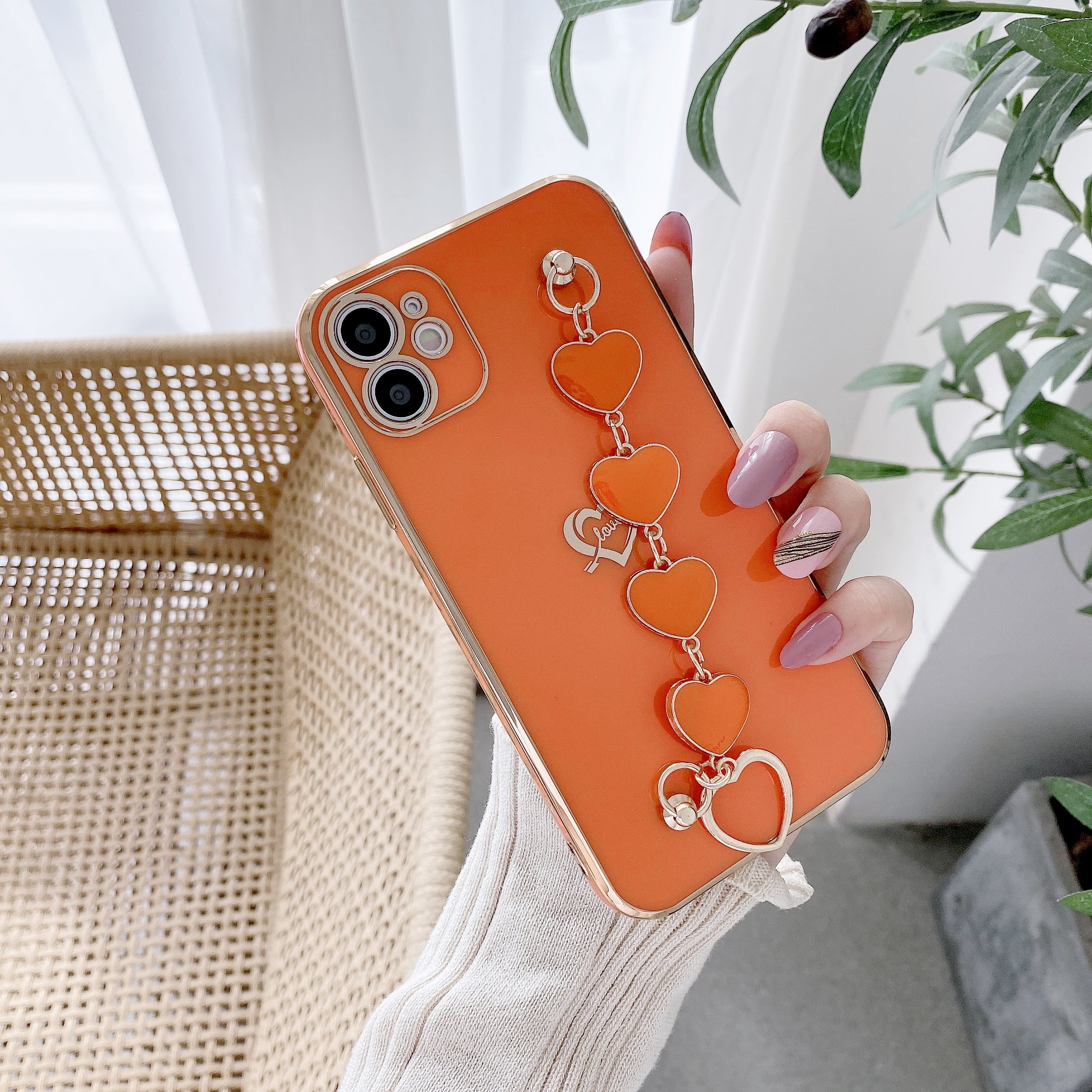 Dteck Luxury iPhone 13 Mini Cute Case for Women,Sparkle Plating Heart ...