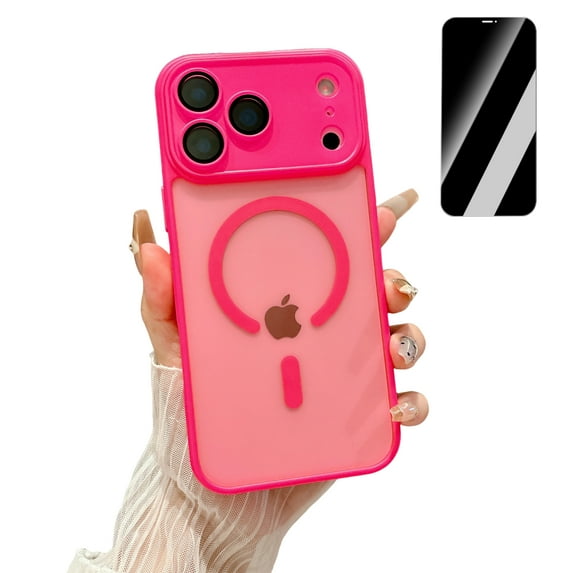 Dteck Magnetic Case with Auto Alignment Privacy Screen Protector for ...