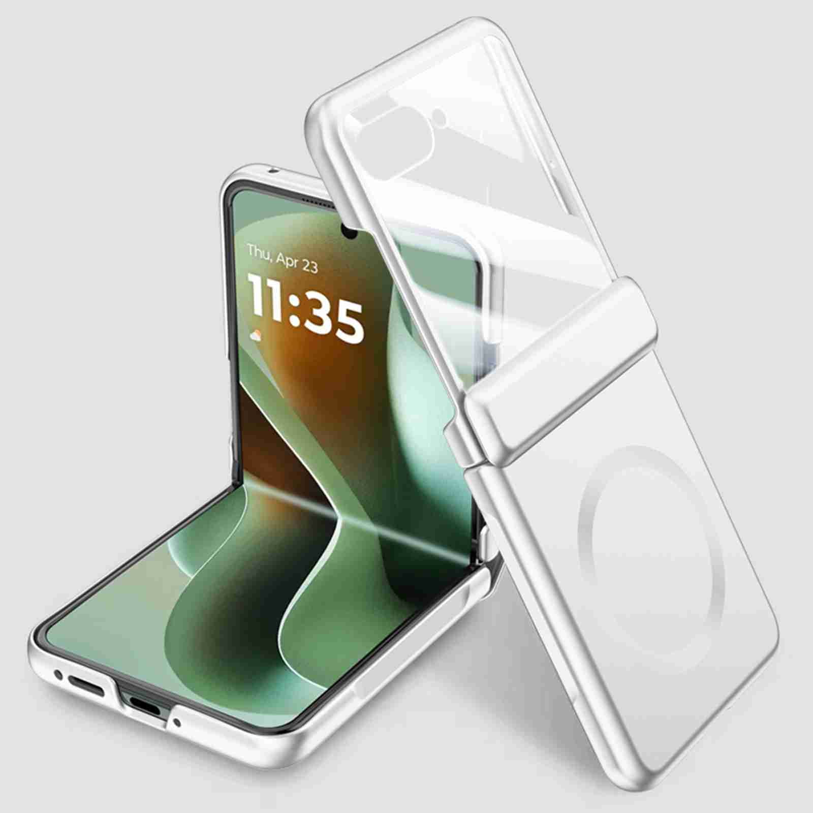 Dteck Magnetic Case with Front Tempered Glass Screen Protector for ...