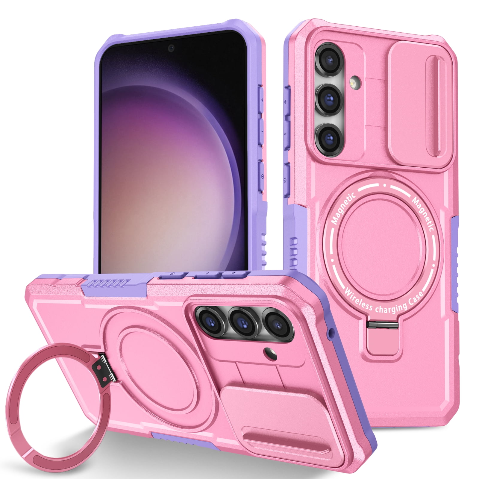 Dteck Magnetic Case for Samsung Galaxy S22 Plus,Shockproof Silicone ...