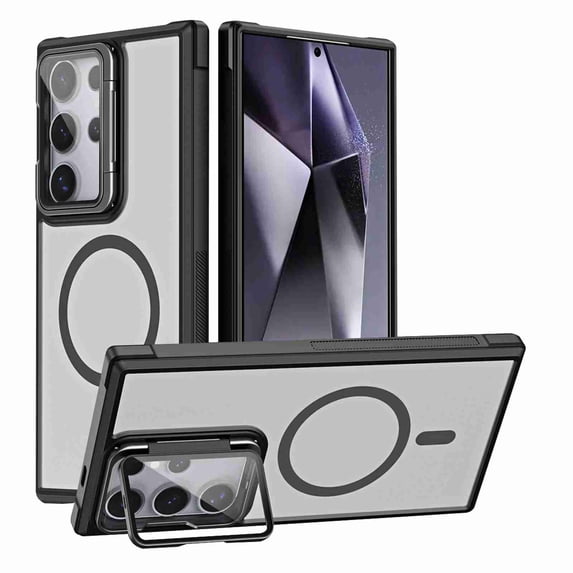 Dteck Magnetic Case for Samsung Galaxy S23 with Lens Kickstand ...