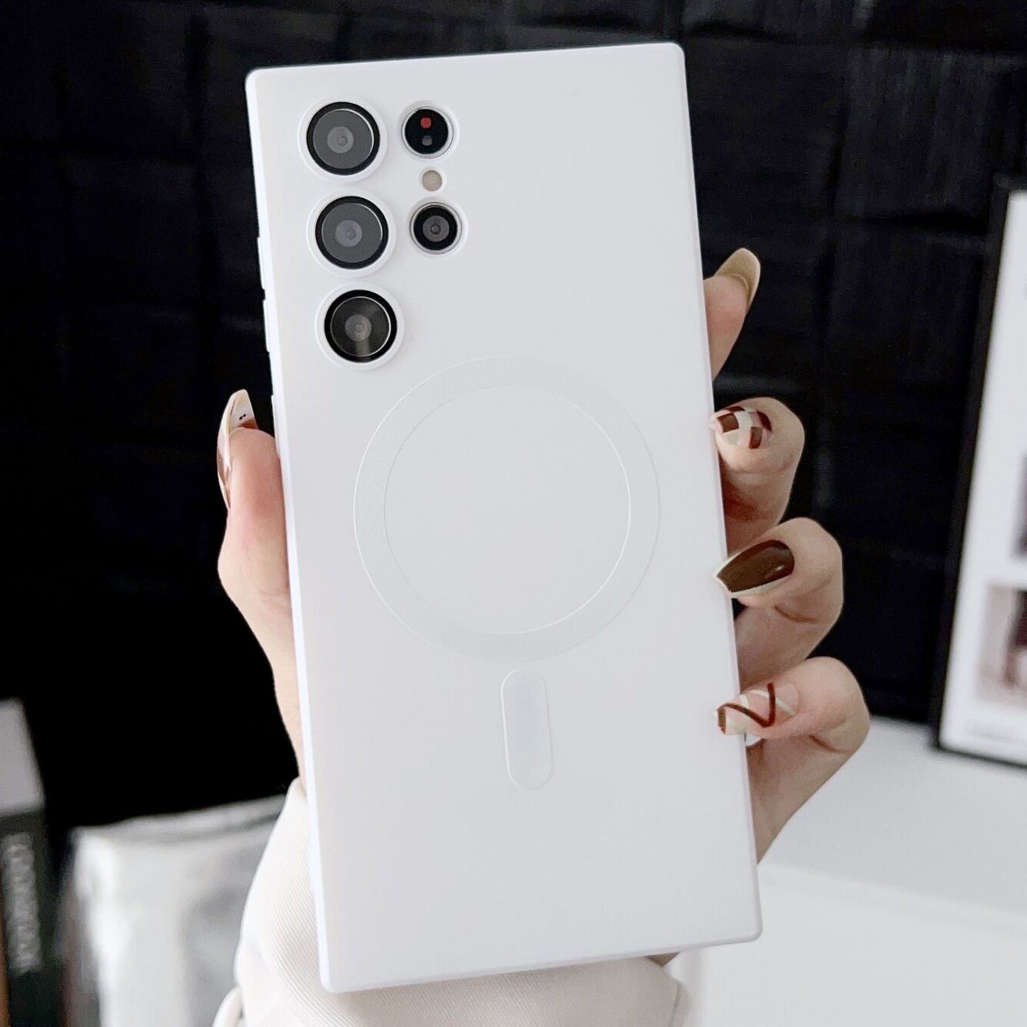 Dteck Magnetic Case for Samsung Galaxy S24 Ultra Case, Compatible with MagSafe, Lightweight Soft ...