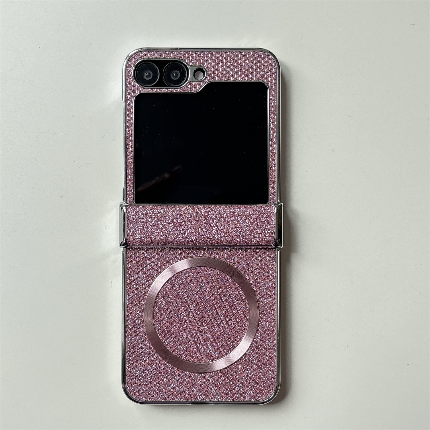 Dteck Magnetic Case for Samsung Galaxy Z Flip 3,Slim Bling Glitter ...