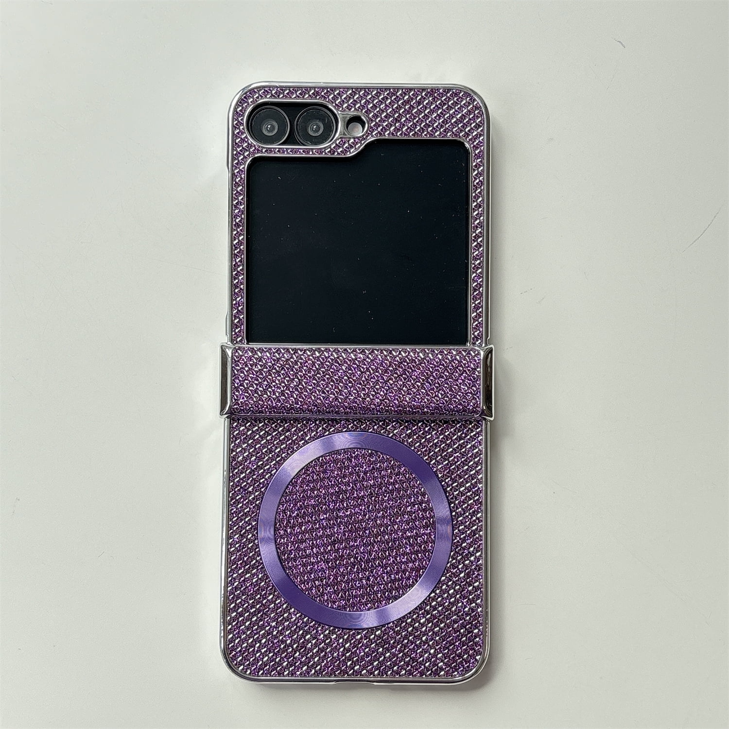 Dteck Magnetic Case for Samsung Galaxy Z Flip 3,Slim Bling Glitter ...