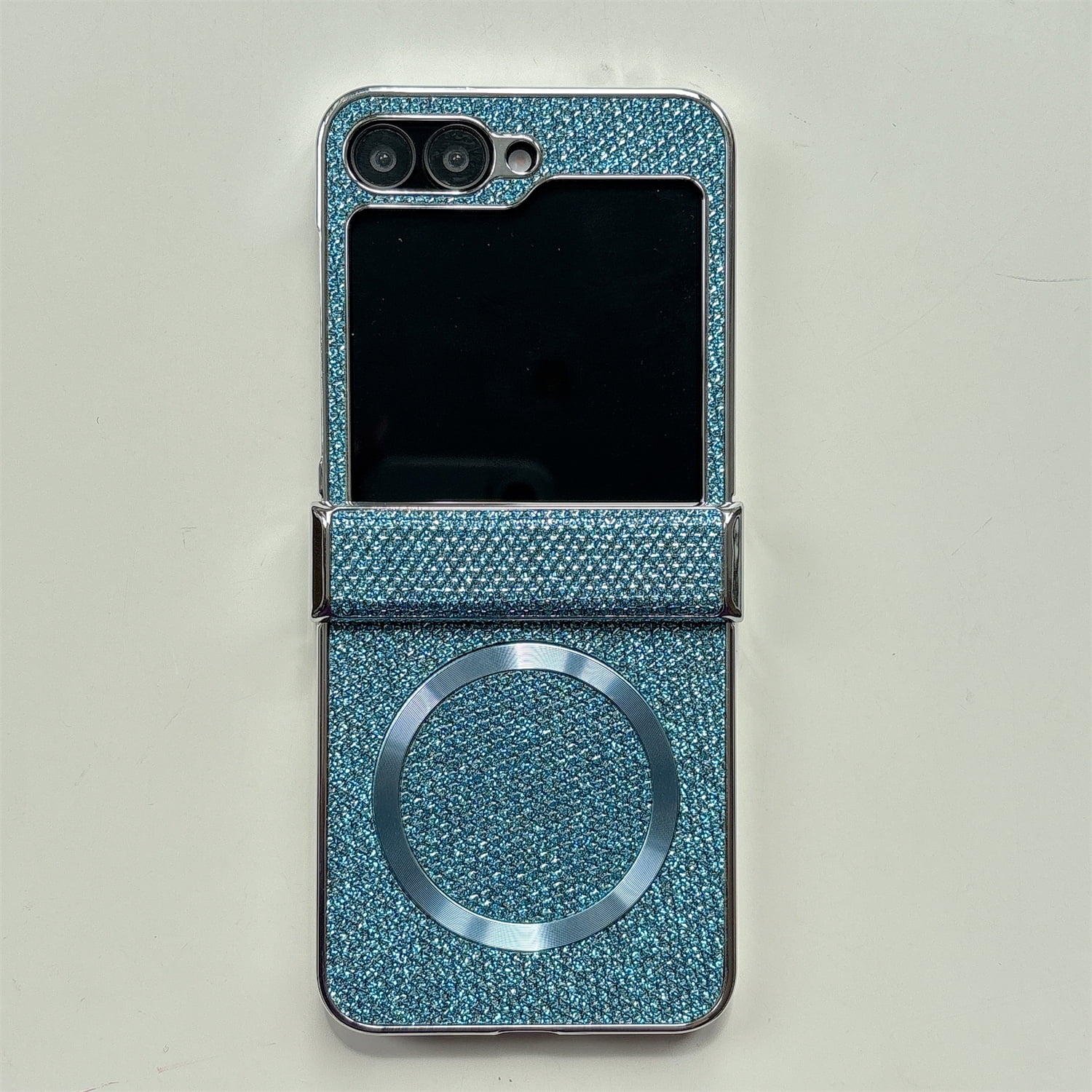 Dteck Magnetic Case for Samsung Galaxy Z Flip 7,Slim Bling Glitter ...
