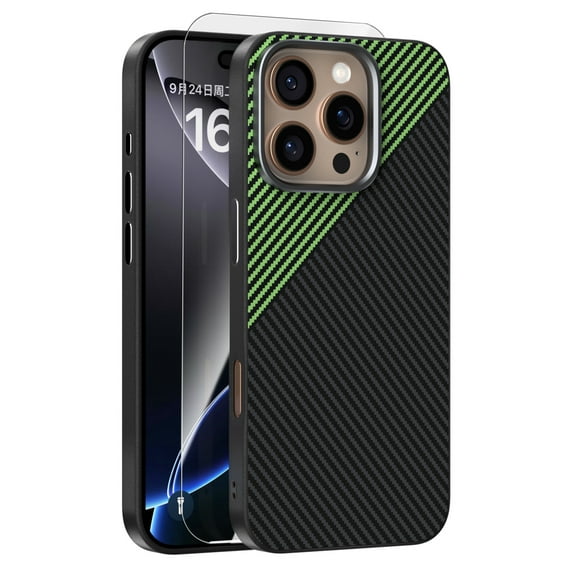 Dteck Magnetic Case with Tempered Glass Screen Protector for iPhone 14 ...