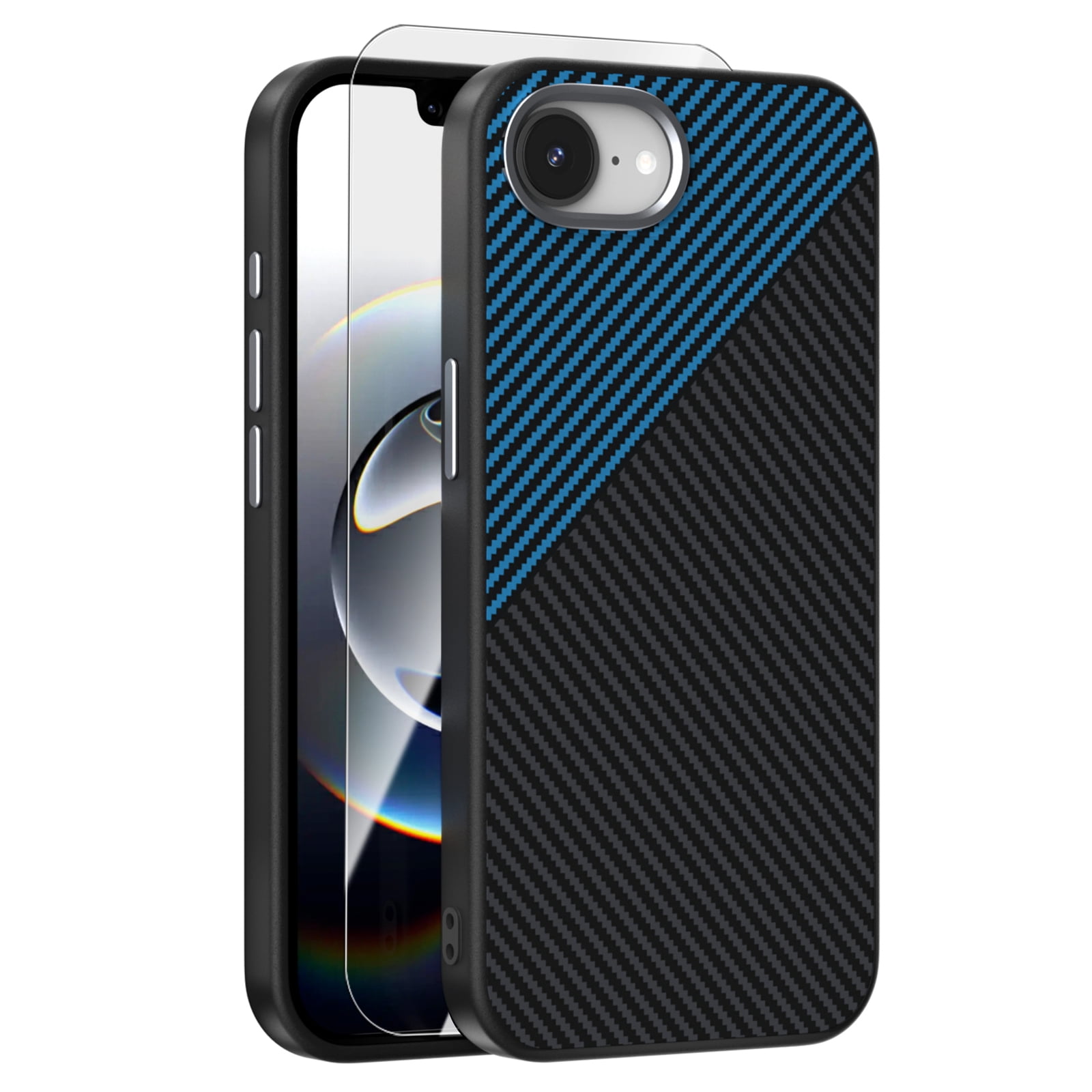 Dteck Magnetic Case with Tempered Glass Screen Protector for iPhone 16e ...