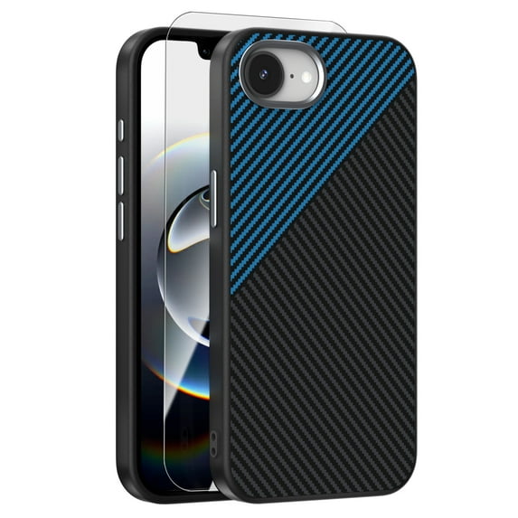 Dteck Magnetic Case with Tempered Glass Screen Protector for iPhone 16e ...