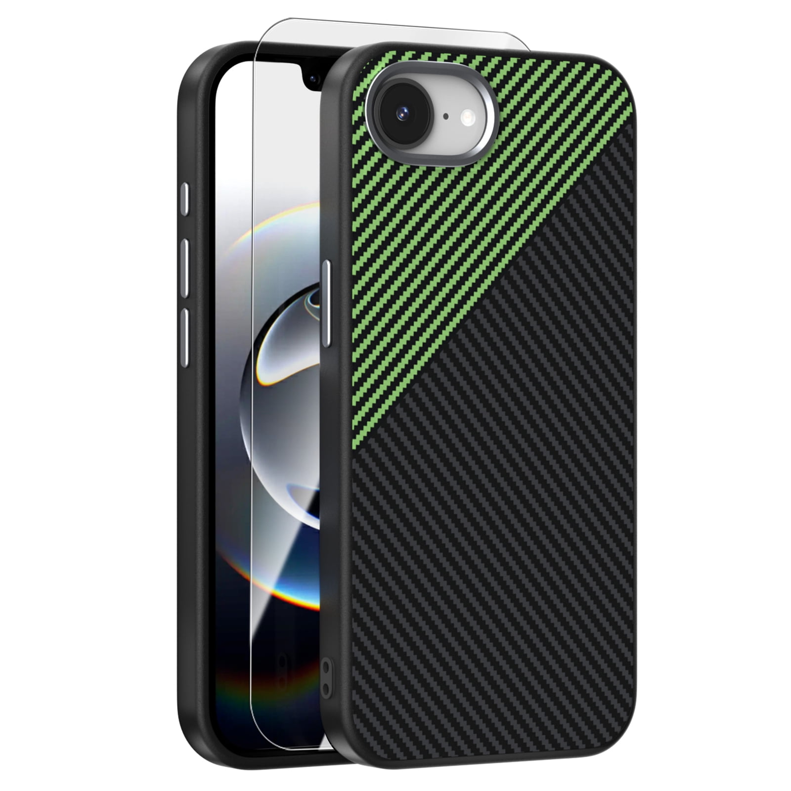 Dteck Magnetic Case with Tempered Glass Screen Protector for iPhone 16e ...