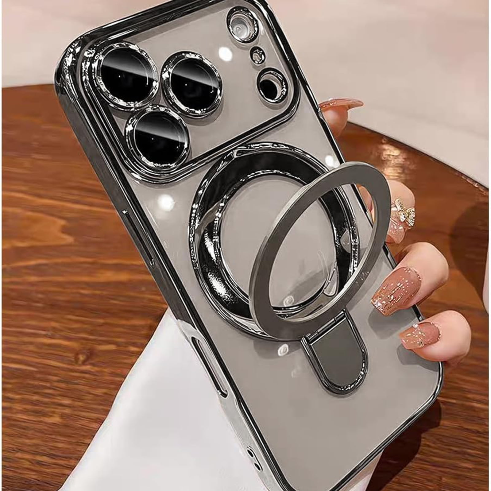 Dteck Magnetic Case with Tempered Glass Screen Protector for iPhone 17 ...