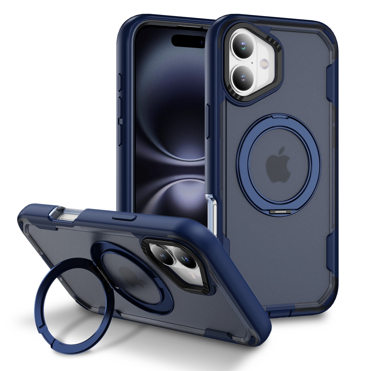Dteck Magnetic Case for iPhone 11,Shockproof TPU Matte PC Case 360 ...