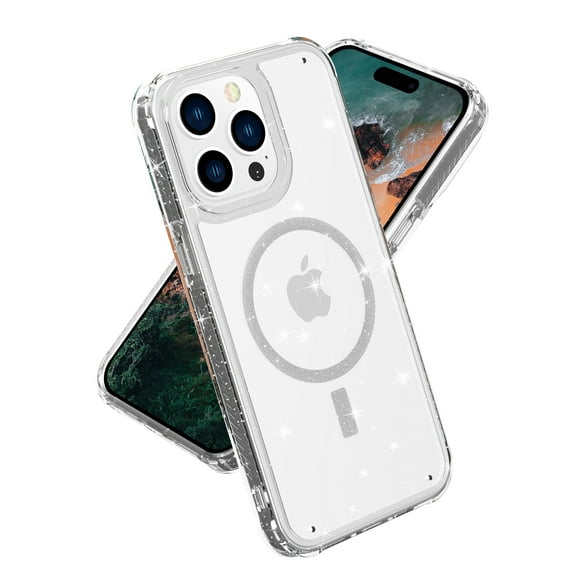 Dteck Magnetic Case for iPhone 15 Pro,Shockproof TPU+PC Case Compatible ...