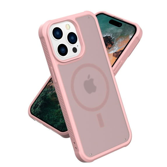 Dteck Magnetic Case for iPhone 15 Pro,Shockproof TPU+PC Case Compatible ...