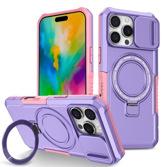 Dteck Magnetic Case for iPhone 16 Pro,Shockproof Silicone Case ...