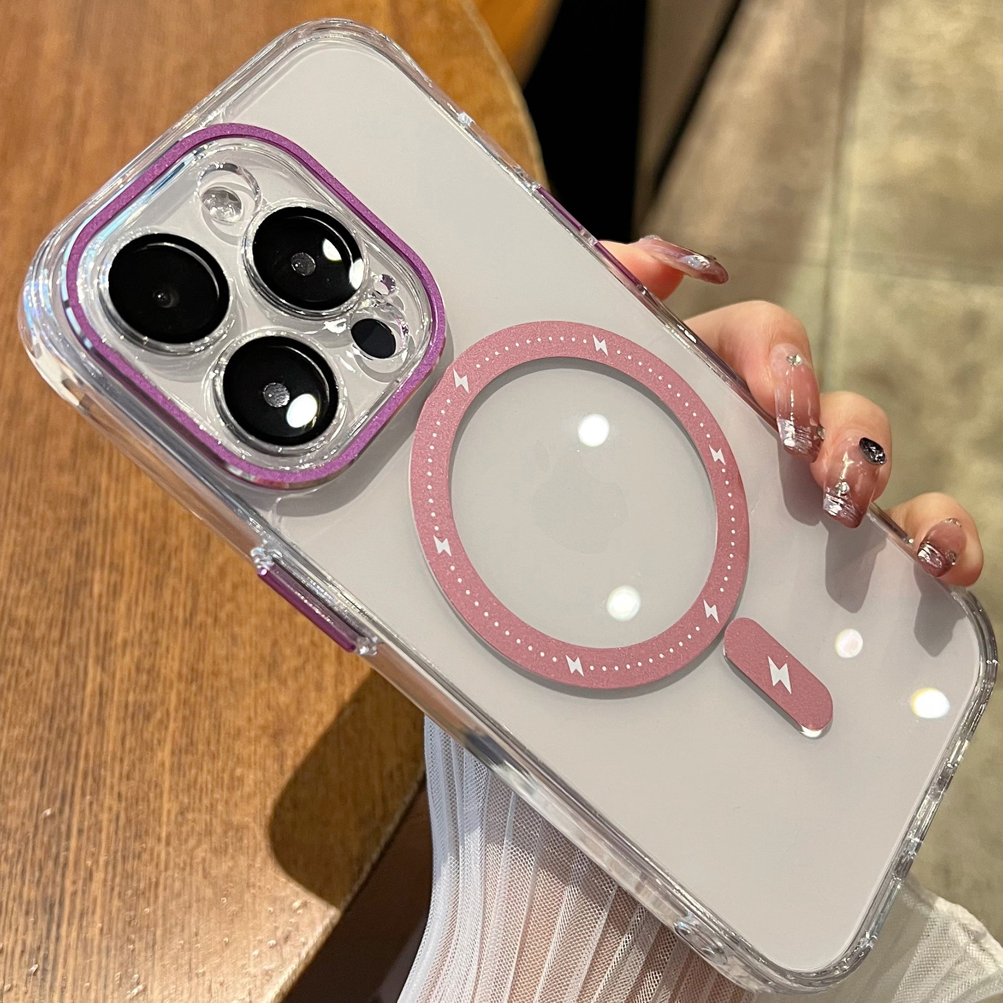 Dteck Magnetic Clear for iPhone 13 Case with MagSafe Integrated Camera ...
