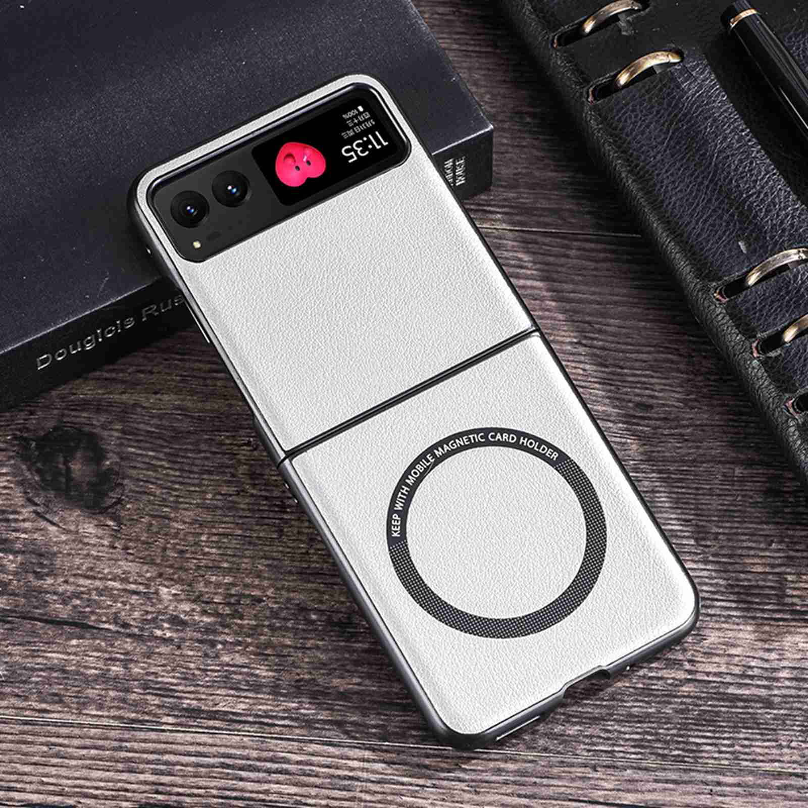 Dteck Magnetic For Moto Razr Plus 2023 / 40 Ultra Case, Shockproof PU ...