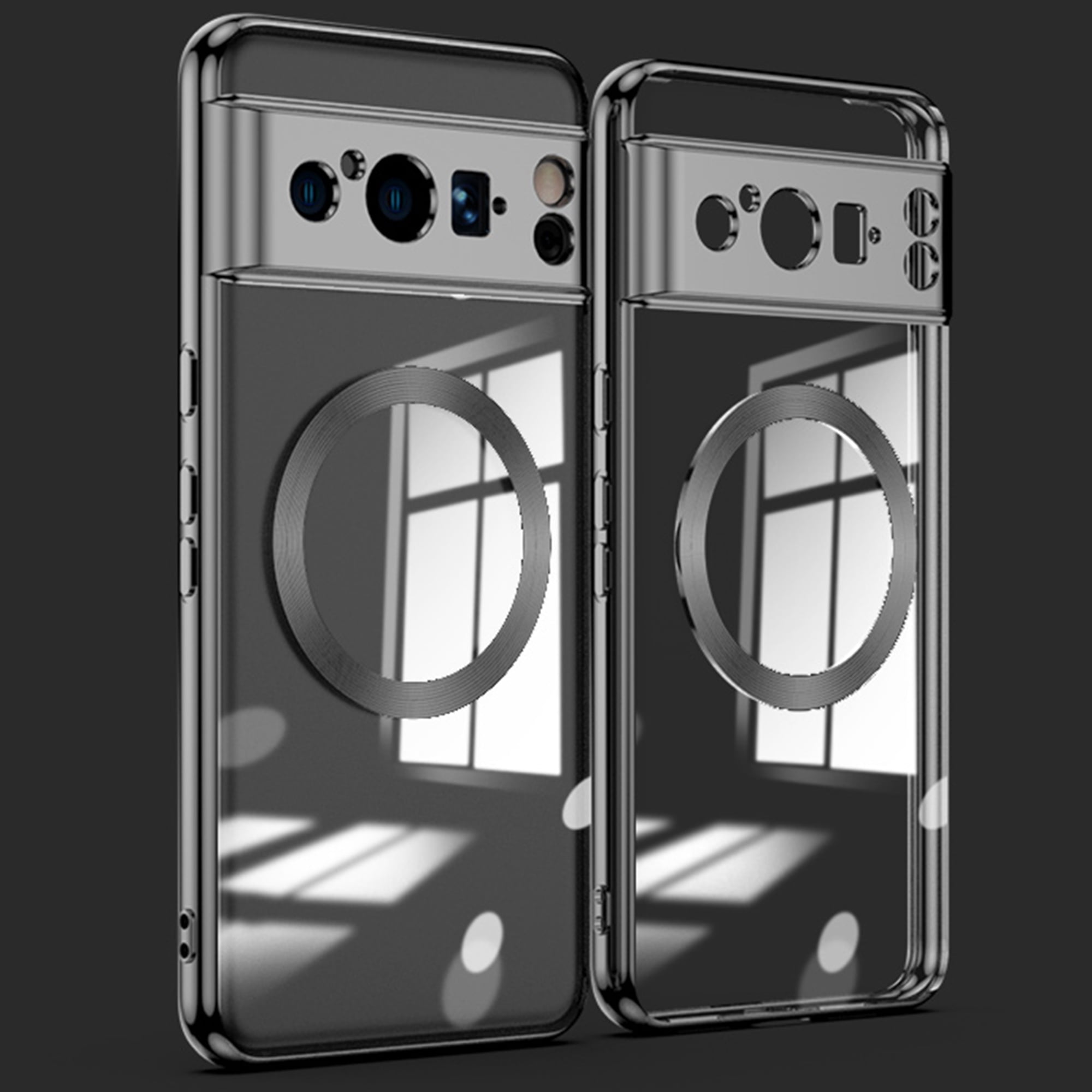 Dteck Magnetic Google Pixel 8 Pro Case, MagSafe Compatible, Clear Slim ...