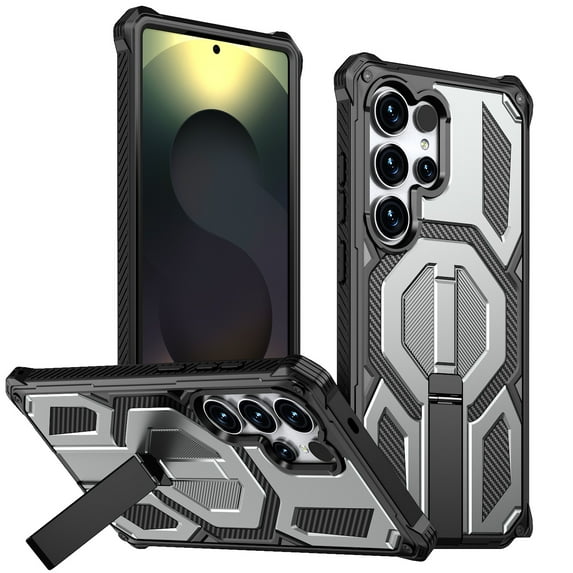 Dteck Magnetic Kickstand Phone Case for Samsung Galaxy S24, Shockproof ...