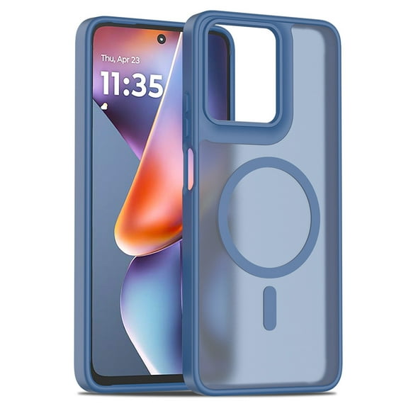 Dteck Magnetic Matte Case for Moto G 5G (2025),Shockproof TPU+PC Case ...