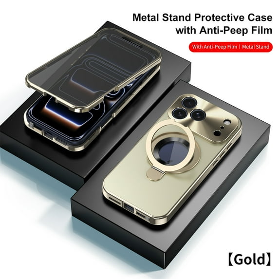Dteck Magnetic Metal Case for iPhone 17 Pro Max,Shockproof Full Body ...